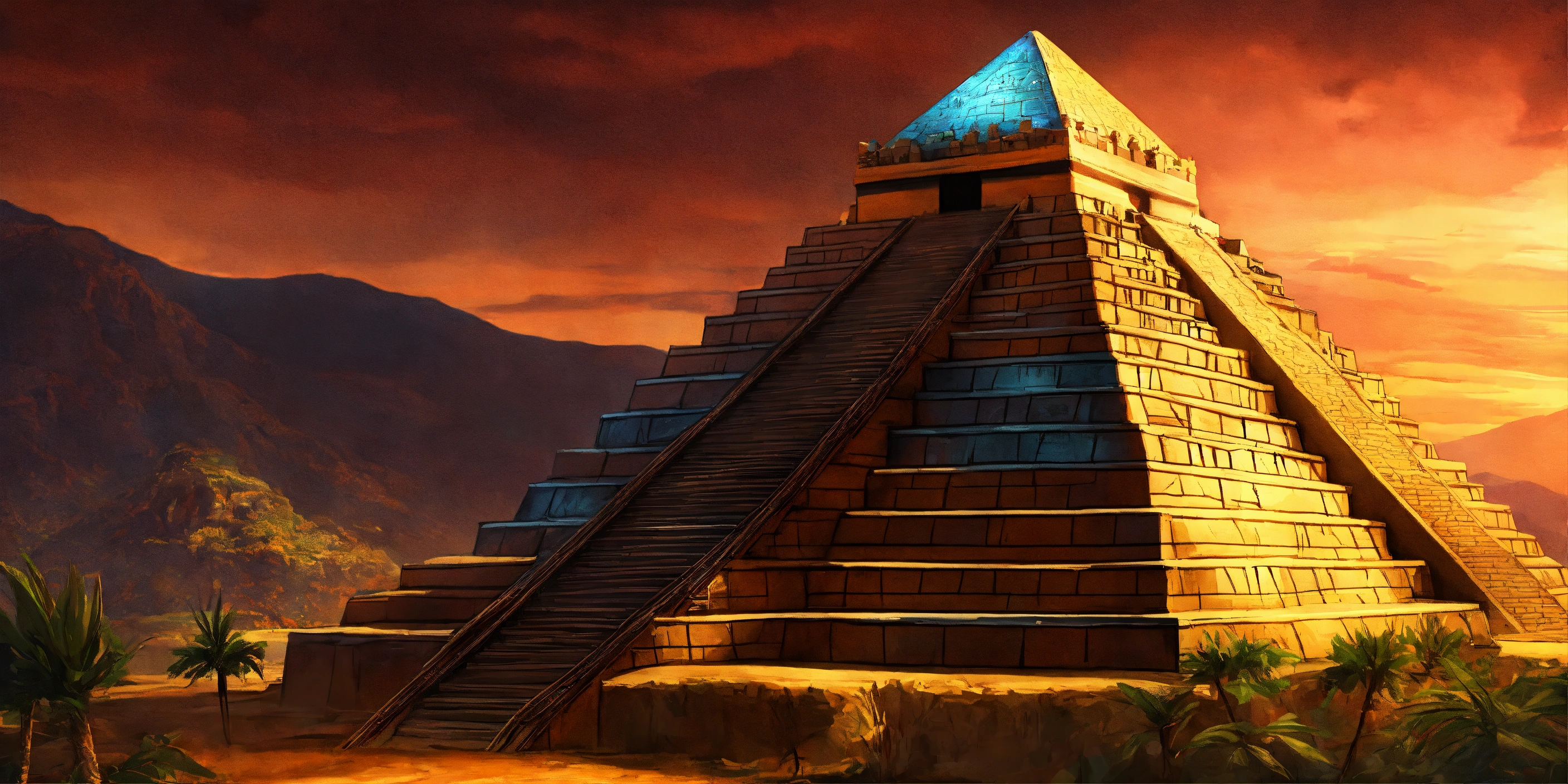 Lexica - Inca pyramid, digital painting, artstation, cg art, elegant ...