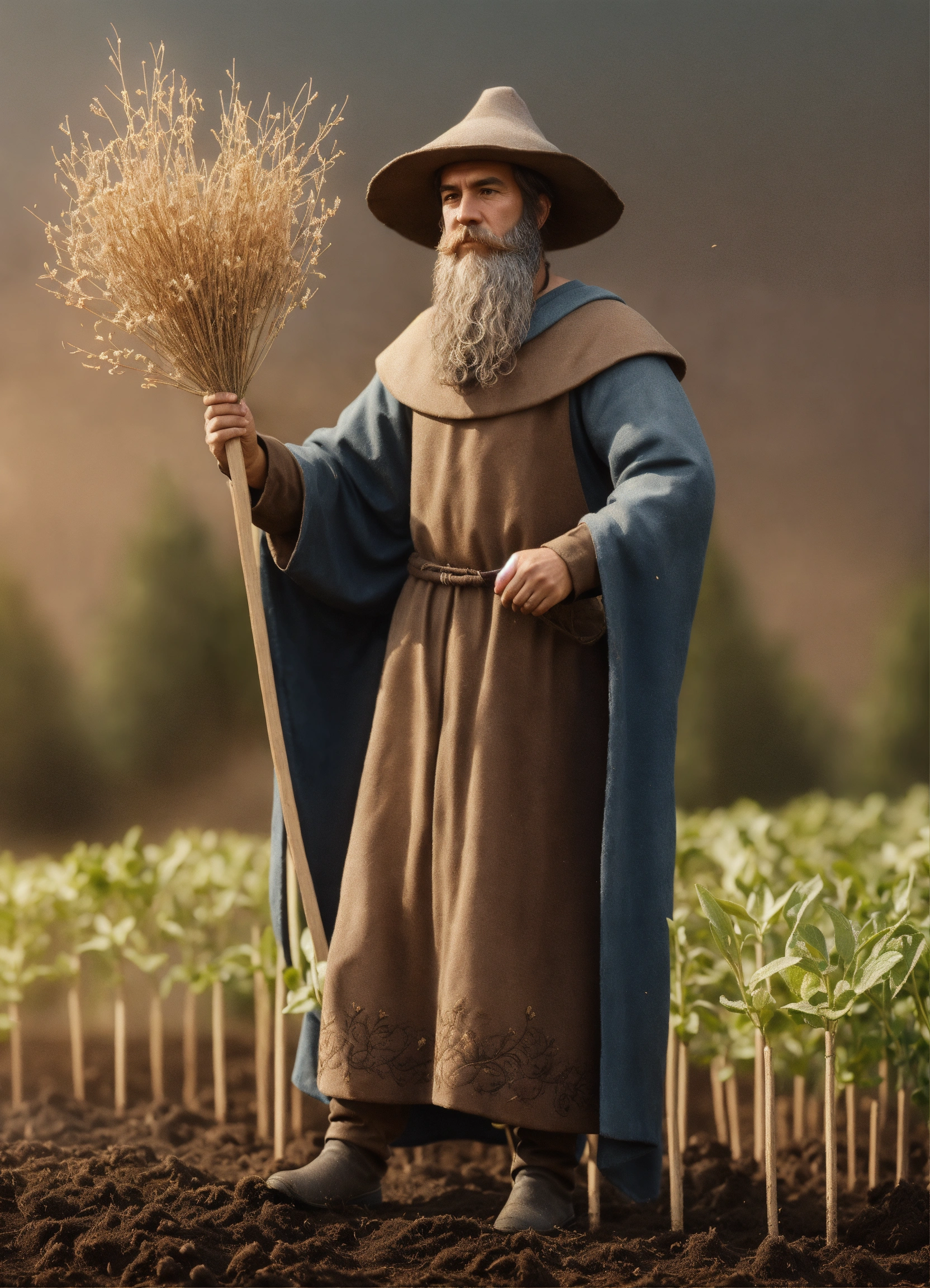 Lexica - Figure of a man from the Middle Ages wearing a long dress, and ...