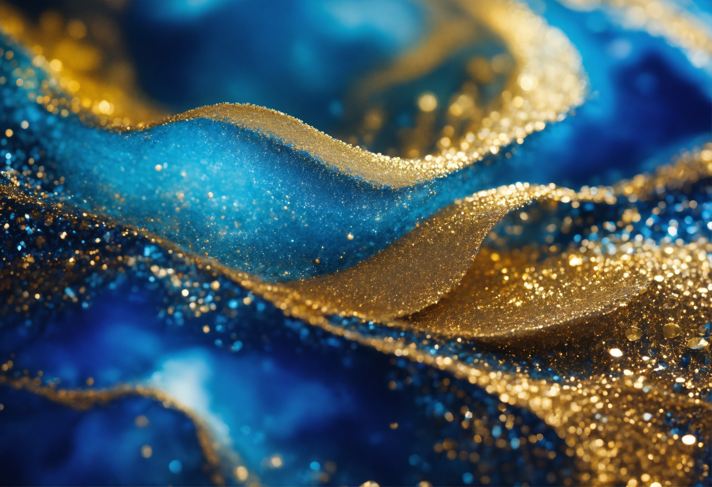 Lexica - Shades of sparkling hue of blues flowing texture, marbling ...