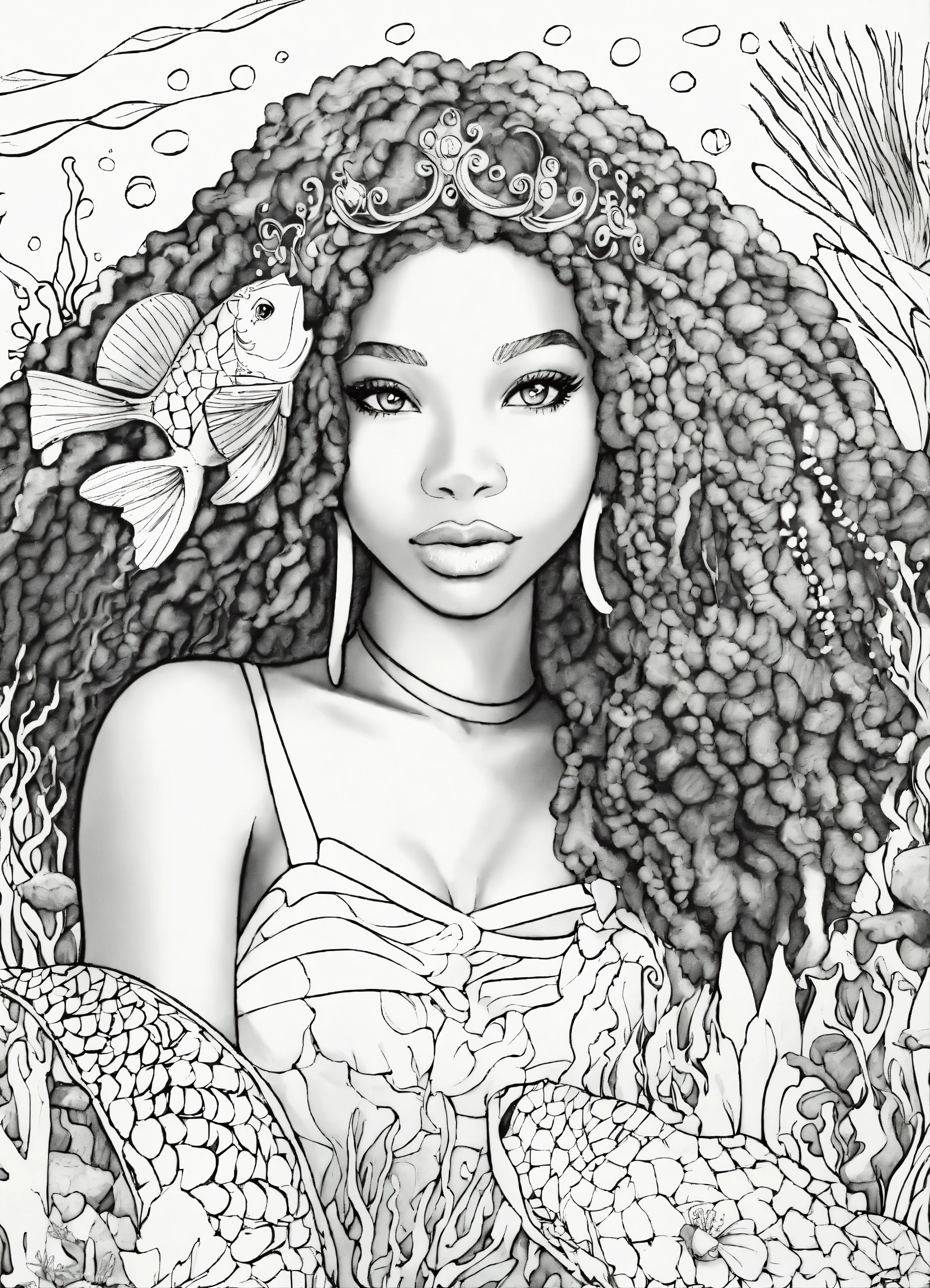 Lexica - Halle Bailey Ariel, Halle Bailey the Little mermaid, black ...