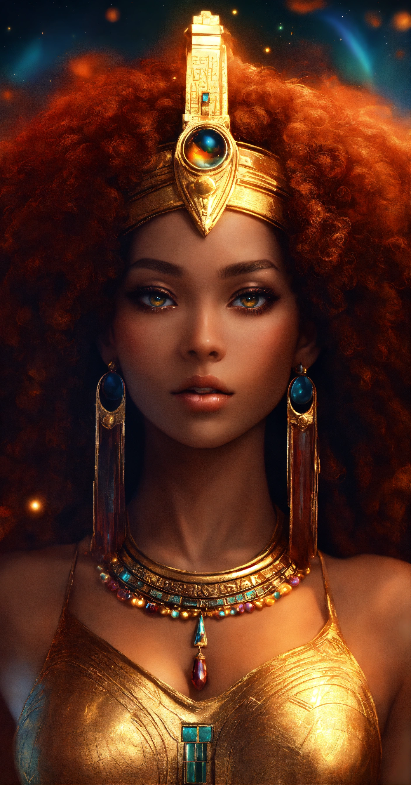 Lexica - Captivating Egyptian goddess, enigmatic Nubian goddess, afro ...