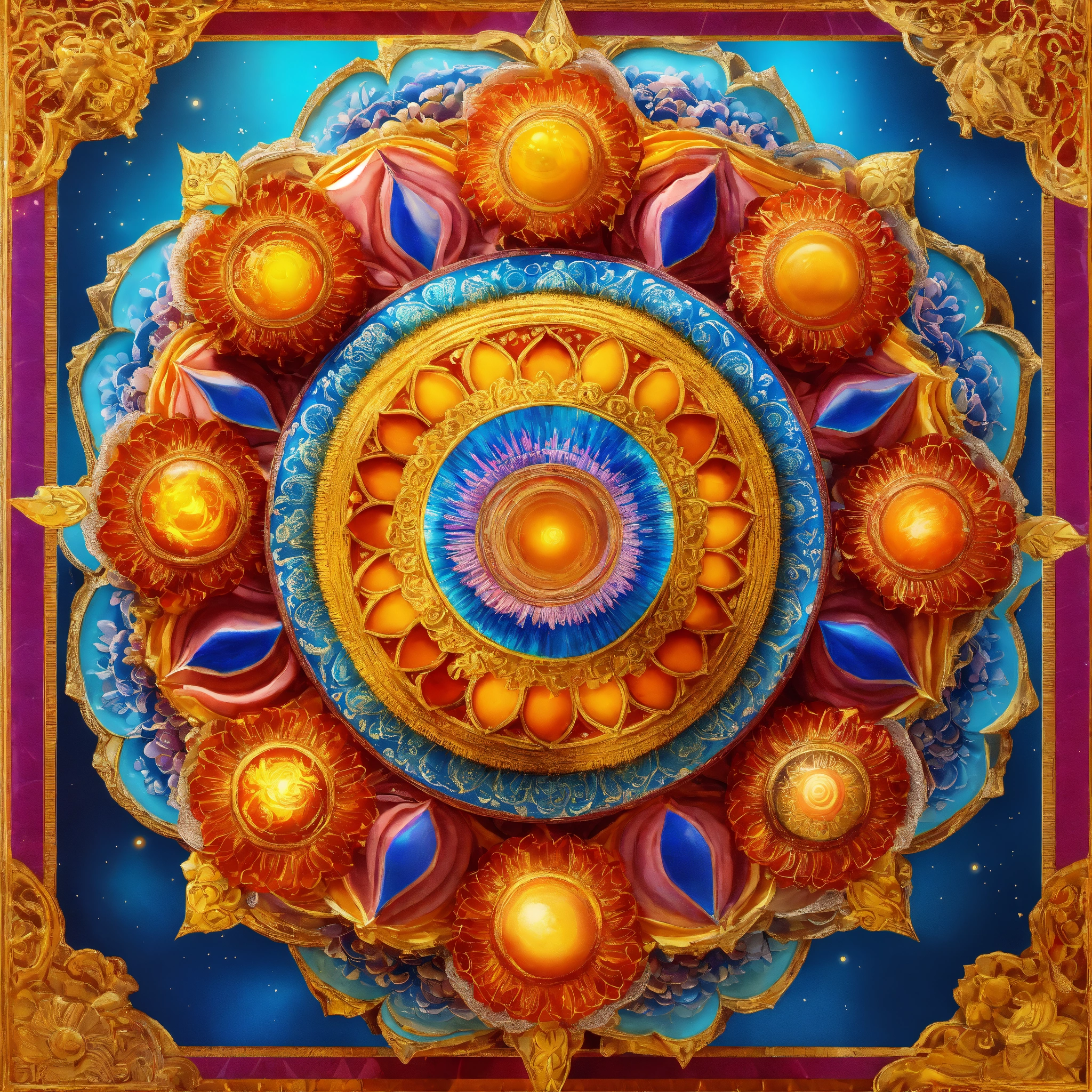 Lexica - Mandala, mandala, Mandala with multiples planets, clouds ...