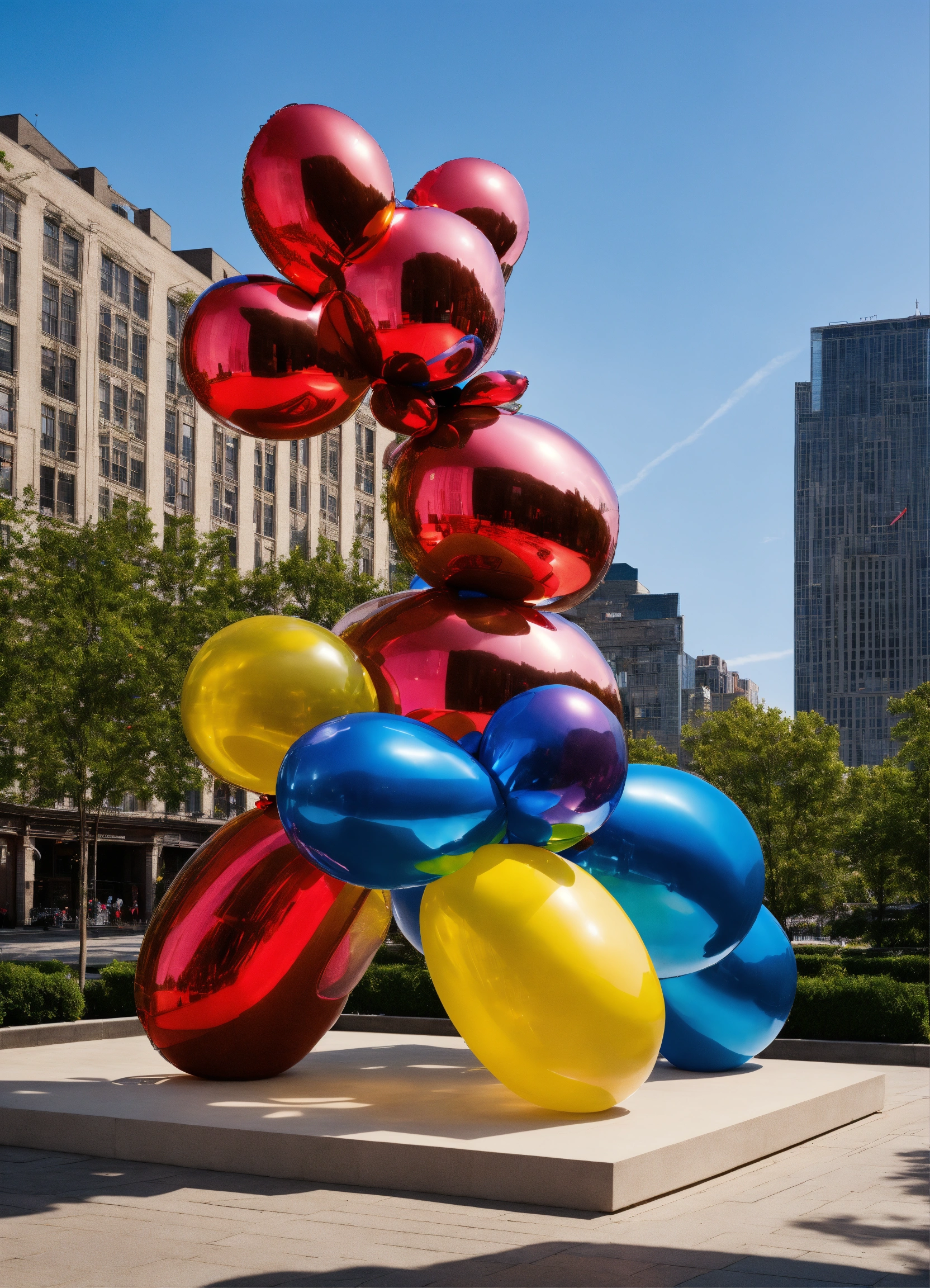 Lexica - Jeff Koons balloon dog sculpture