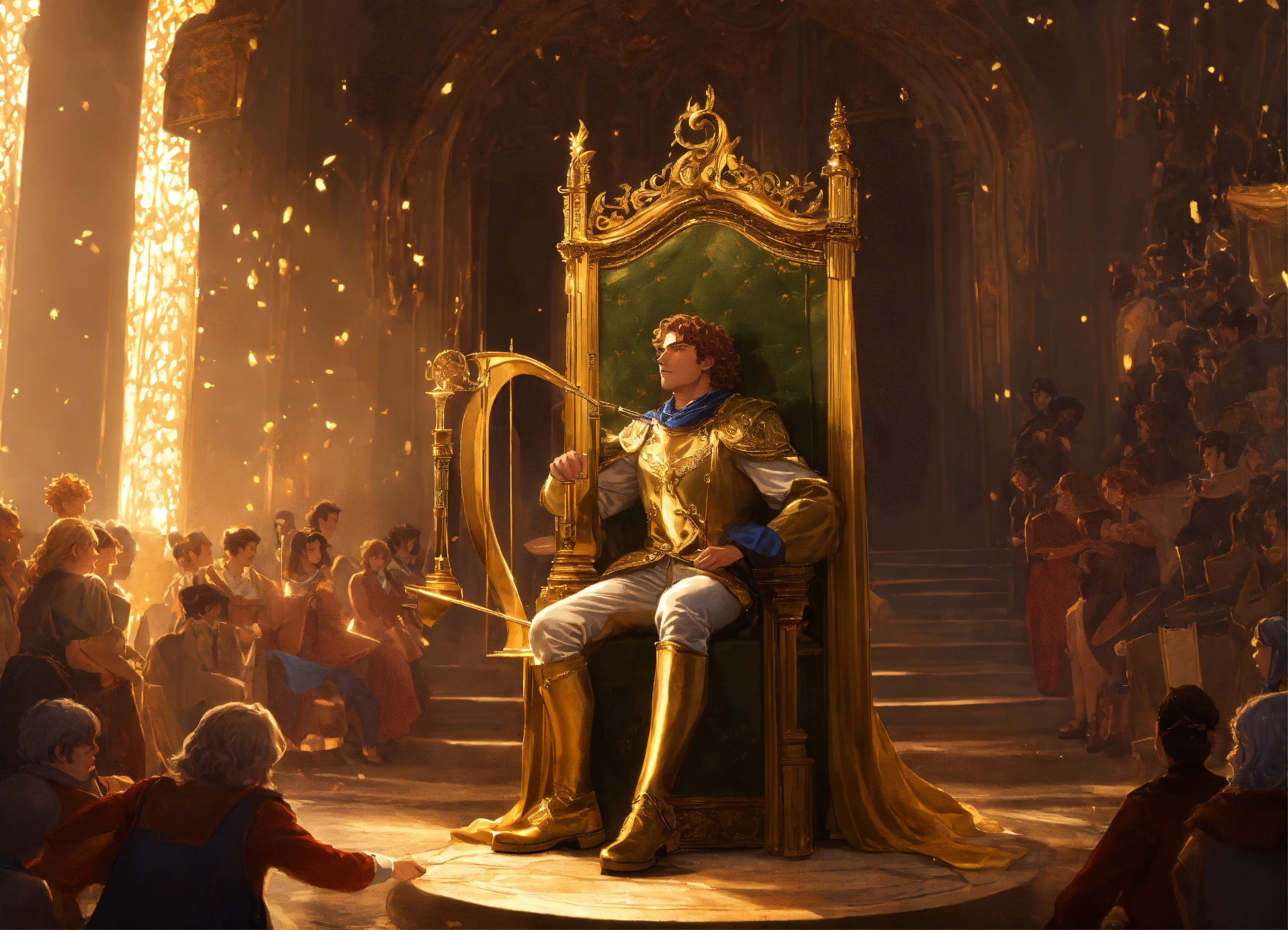 Lexica - A legend, fairy tales, A crowd had formed around a makeshift ...