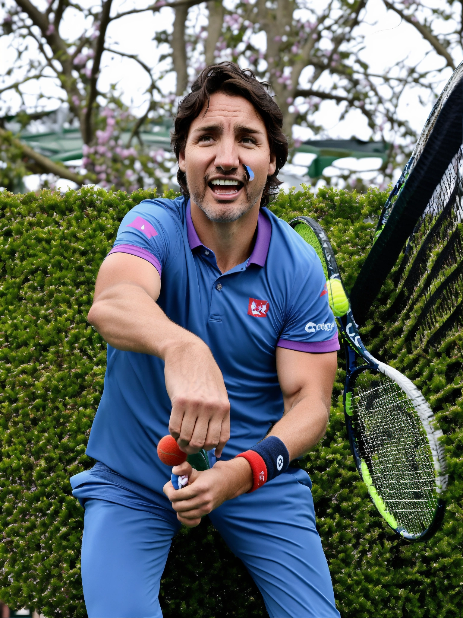 Lexica - Justin Trudeau played tennis and dropped the ball at Wimbledon ...
