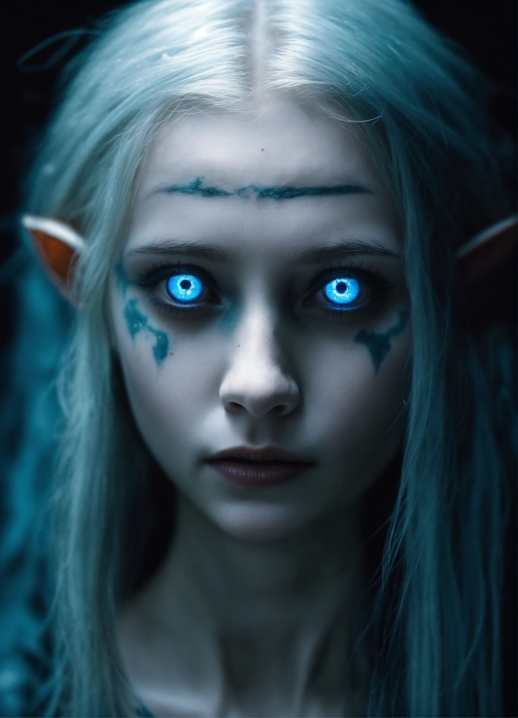 Lexica - Body portrait, eleven year old childish female goth ...