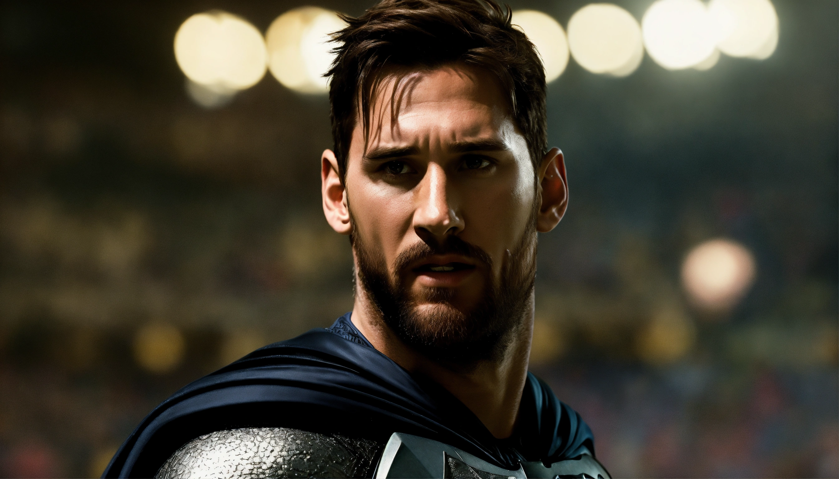 Lexica - Give me pictures of batman with the face of messi