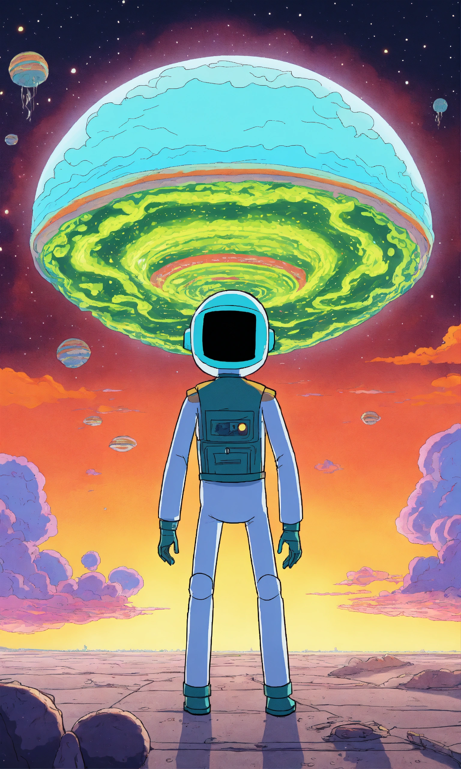 Lexica - Représente le nuage de gaz extraterrestre de la serie Rick et ...