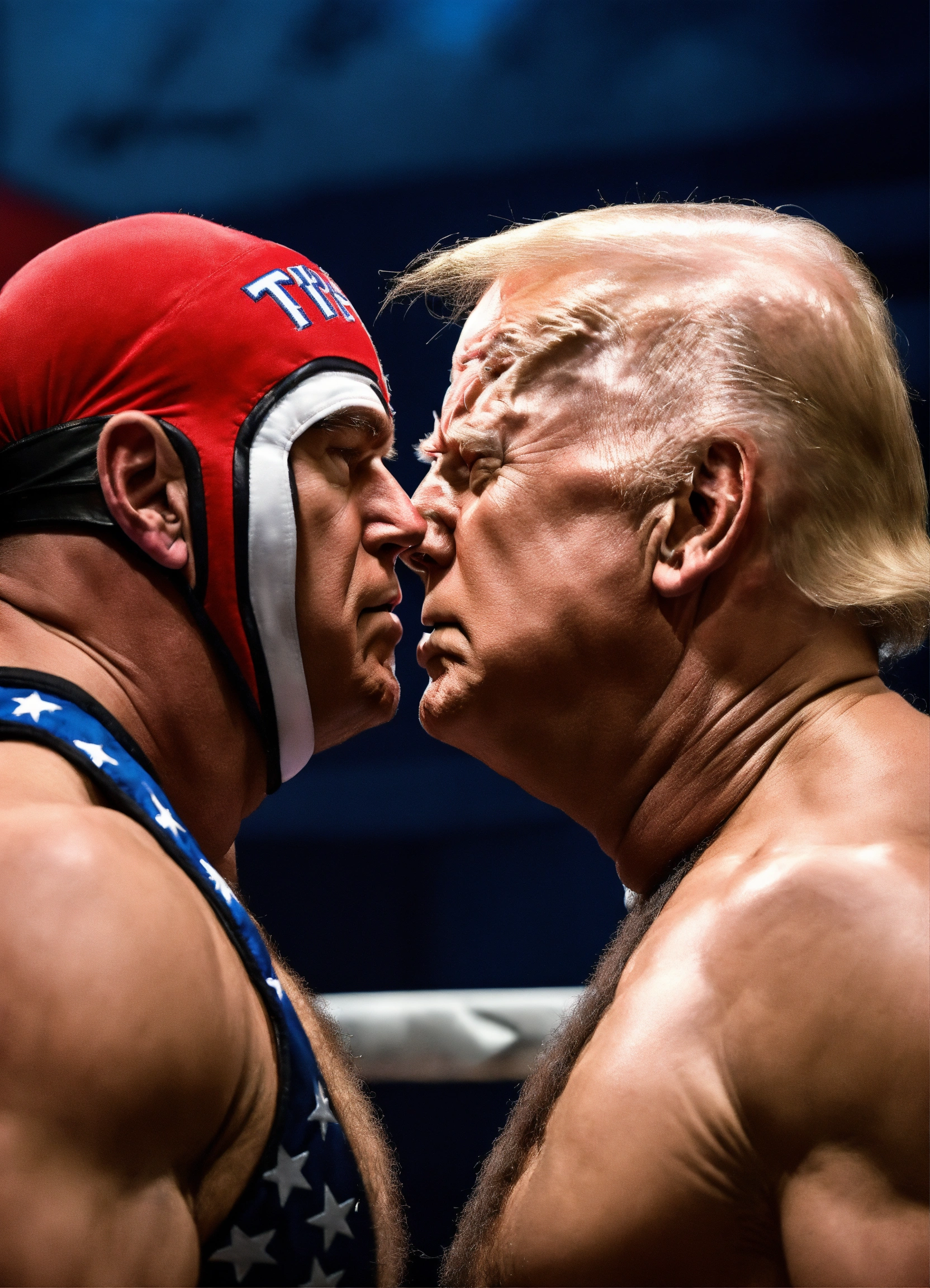 Lexica - Photo realistic shot of Joe Biden and Donald Trump as ...