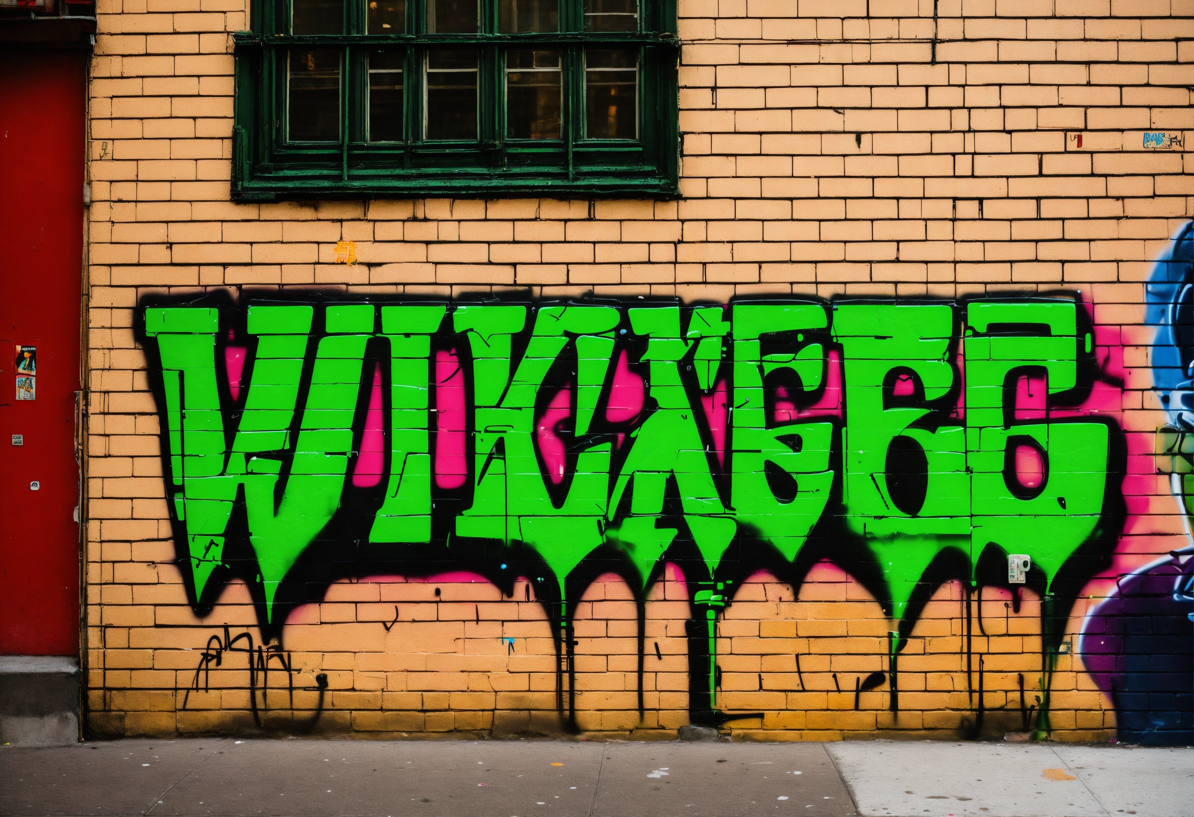 Lexica - A graffiti saying wicked game in green on the wall in streets ...