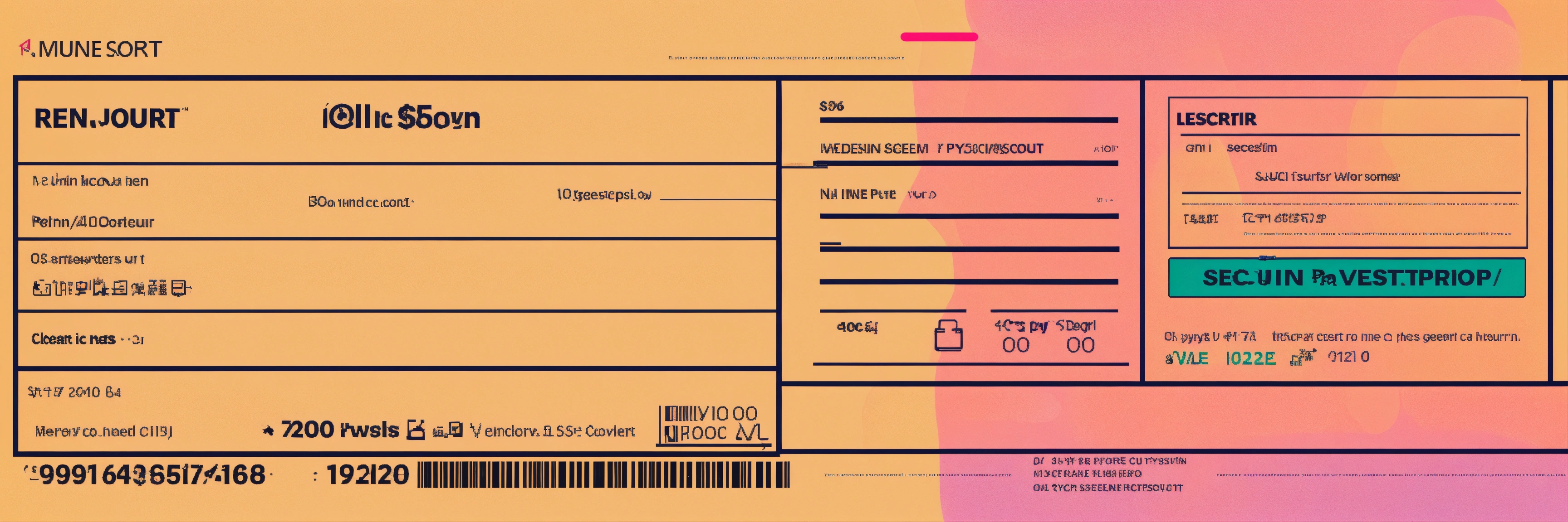 Lexica - Online checkout repetitive design, secure payment, gentle colors