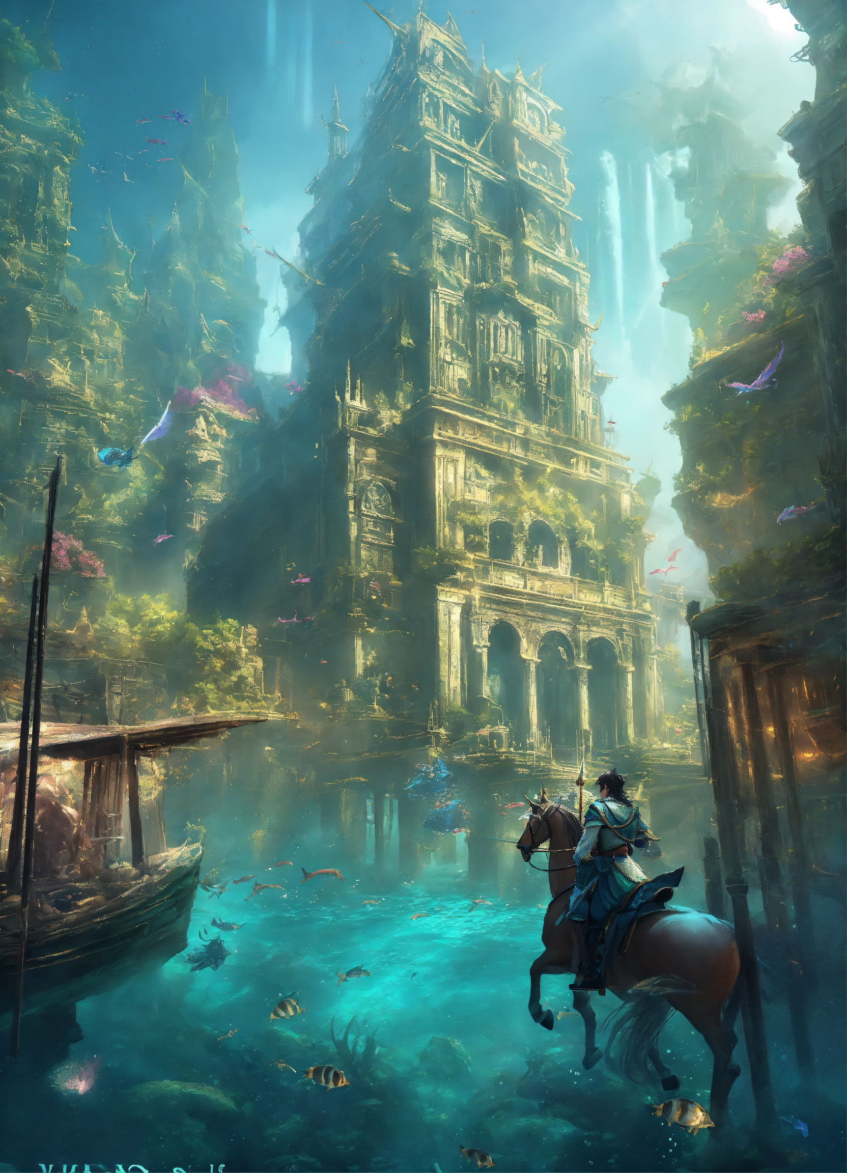 Lexica - Epic fantasy uprising in an underwater city with unicorns in ...