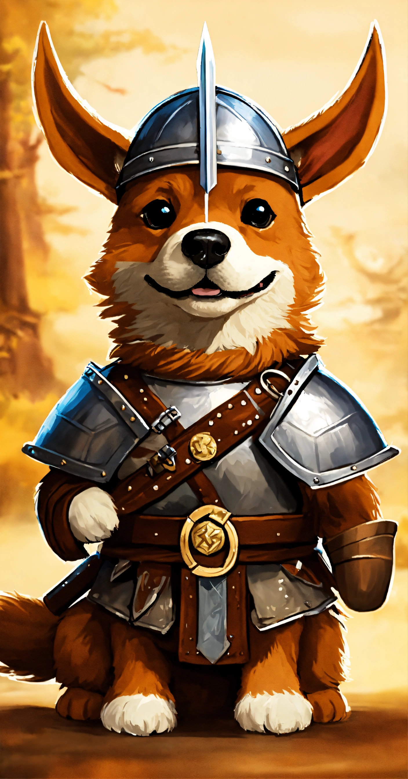 Lexica - Design a picture of a dog as a legendary Viking warrior with ...