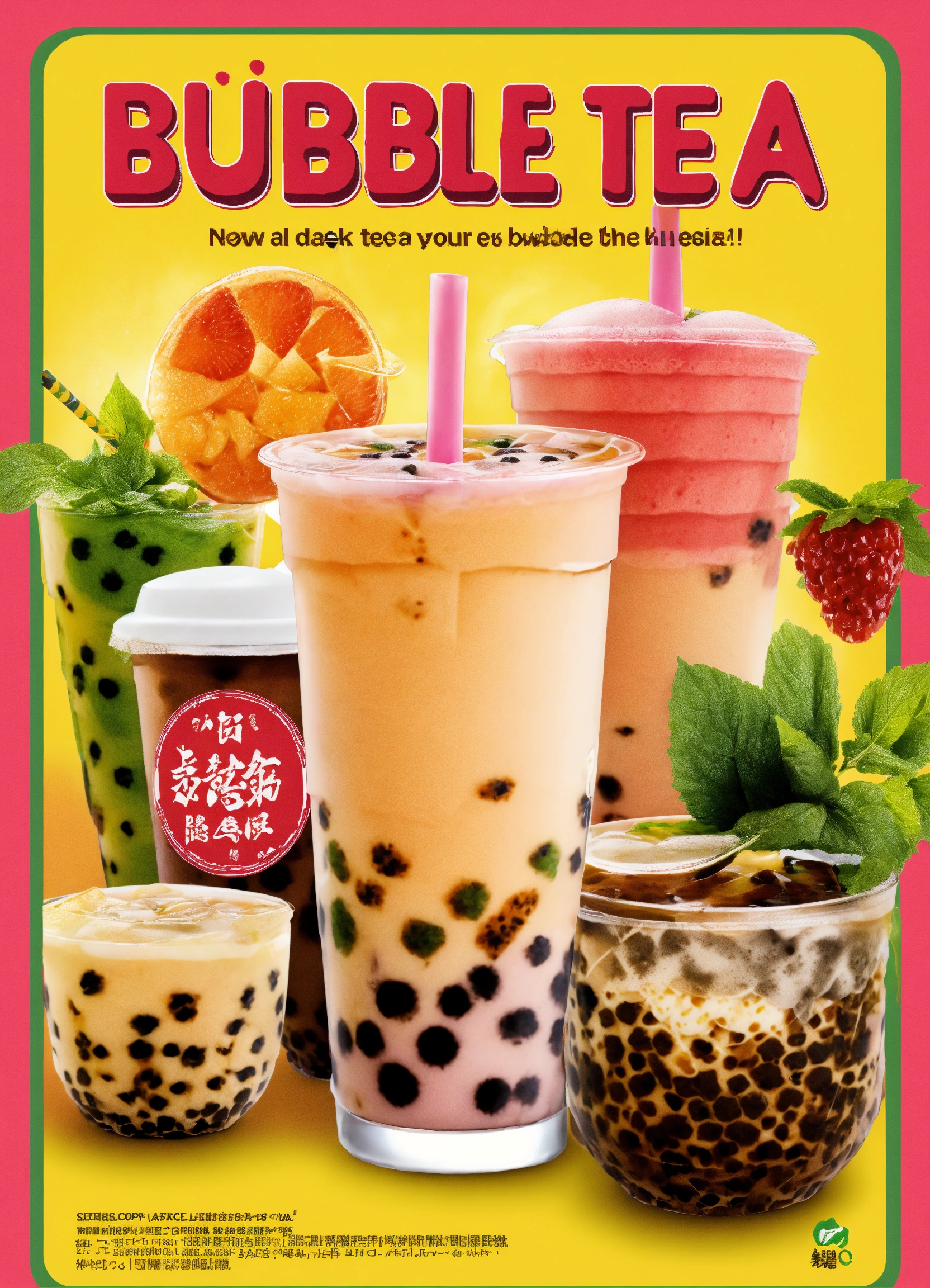 Lexica - Bubble tea advertisement