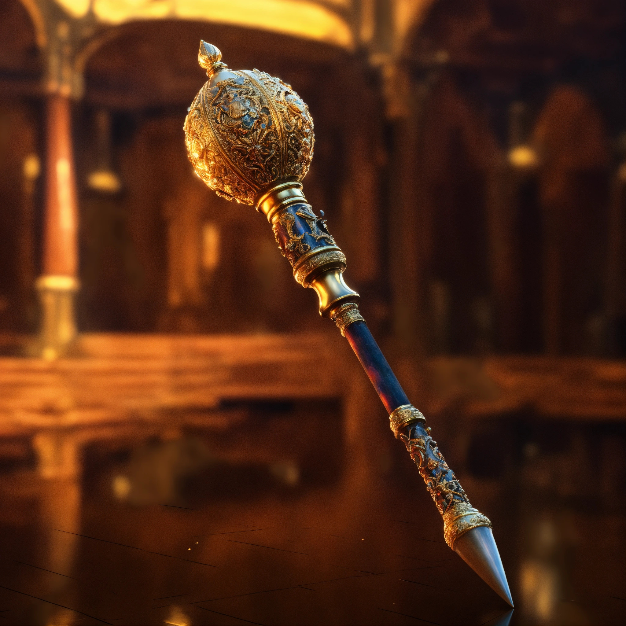 Lexica - A mace, in digital art form, 8k, corrected
