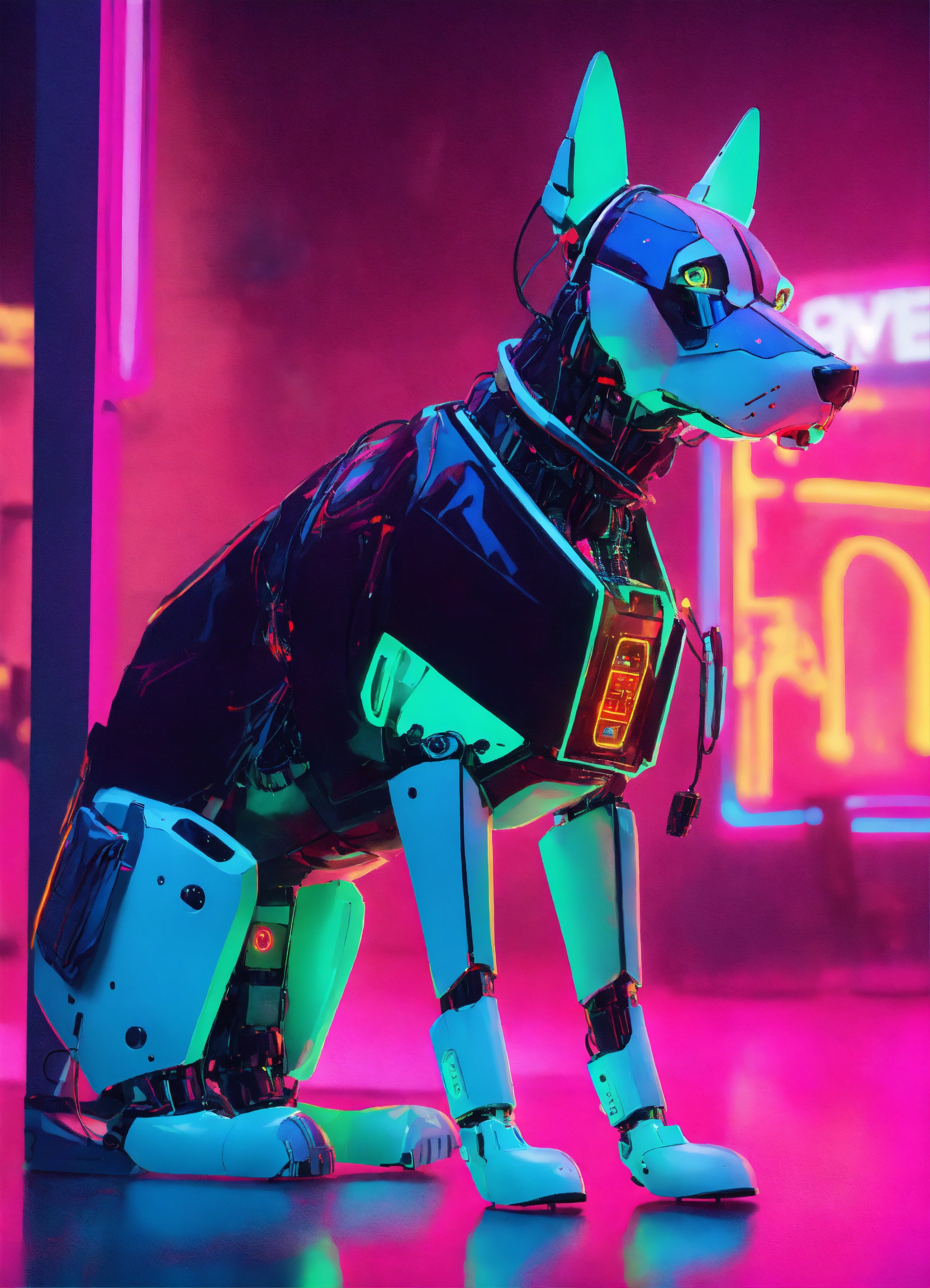 Lexica - In the style of surrealism, fine details. Robotic dog butler ...