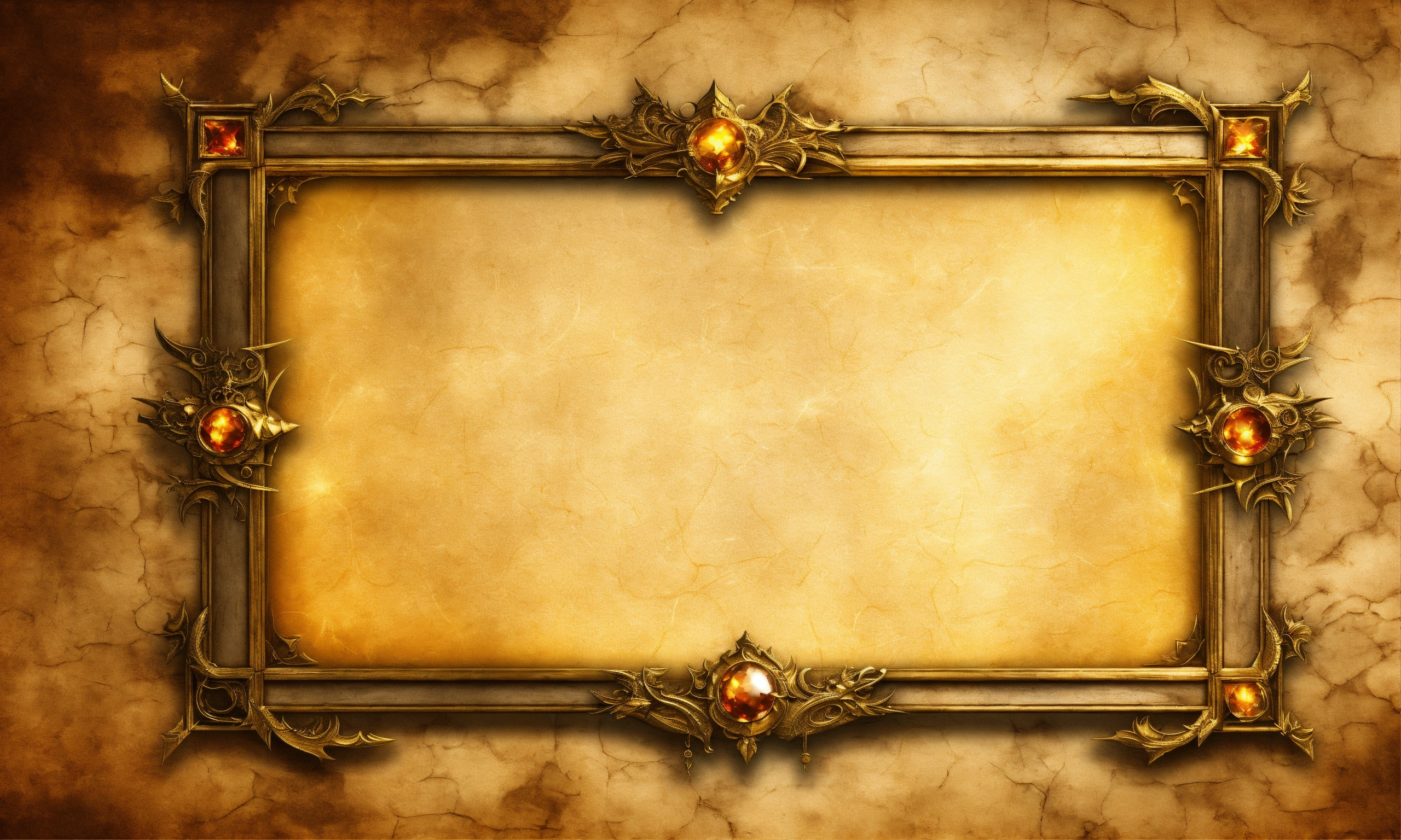 Lexica - Magic spell frame, template, old parchment background, magic ...