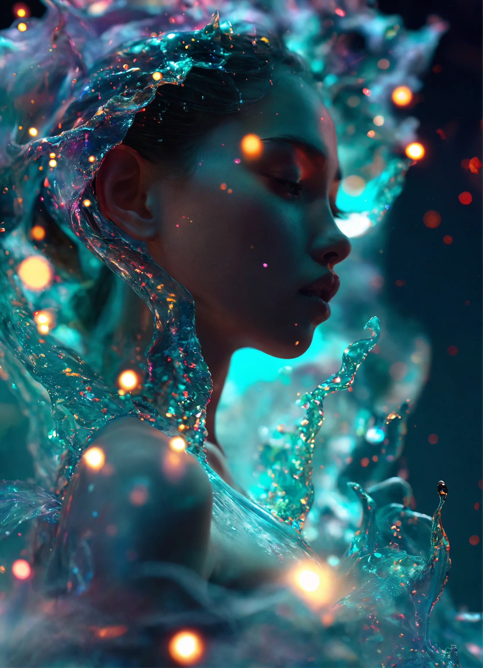 Lexica - Girl with dark magic full body, unreal, by Alberto Seveso ...