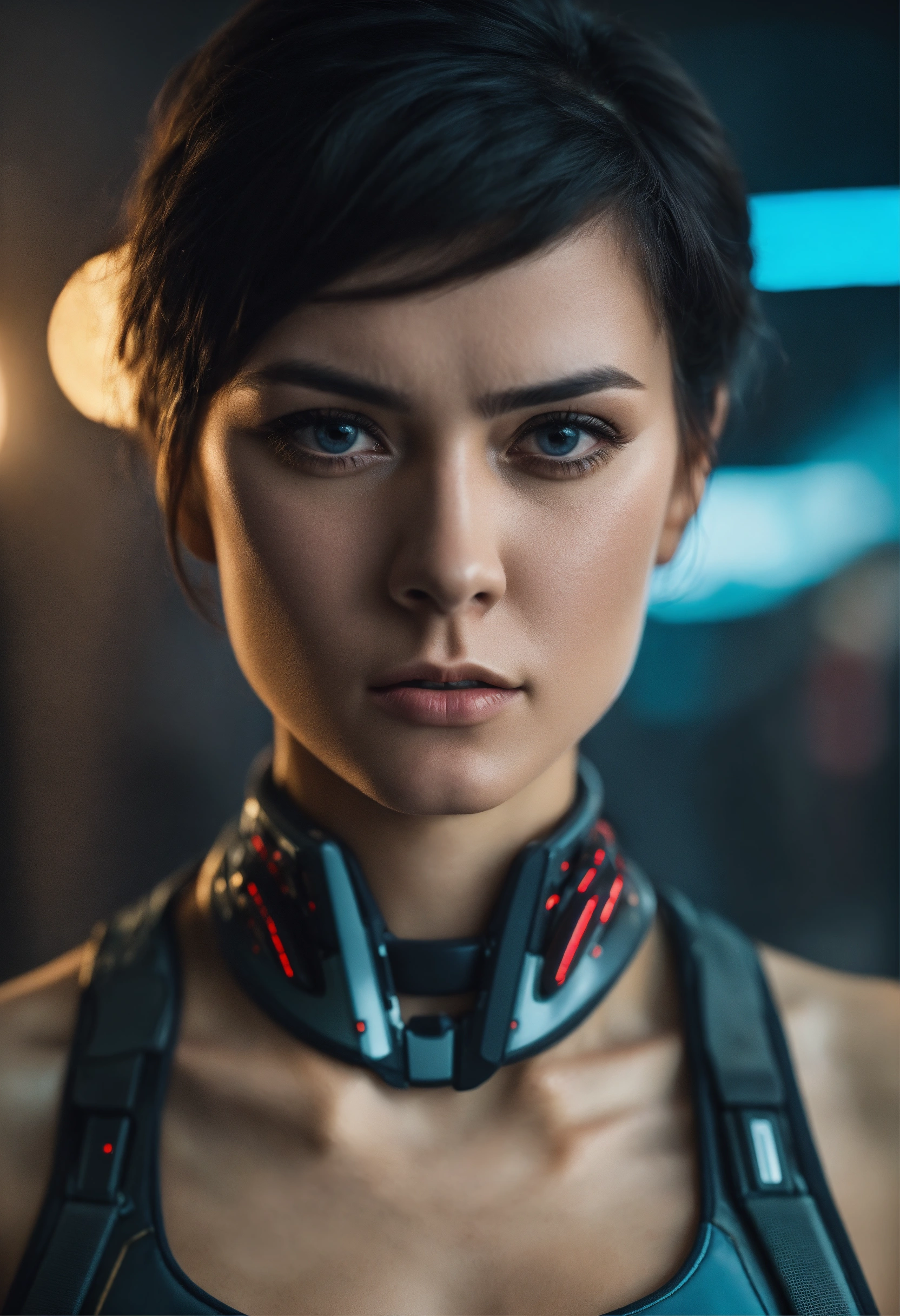 Lexica - A portrait of an ugly 25 years old woman, serious expression ...