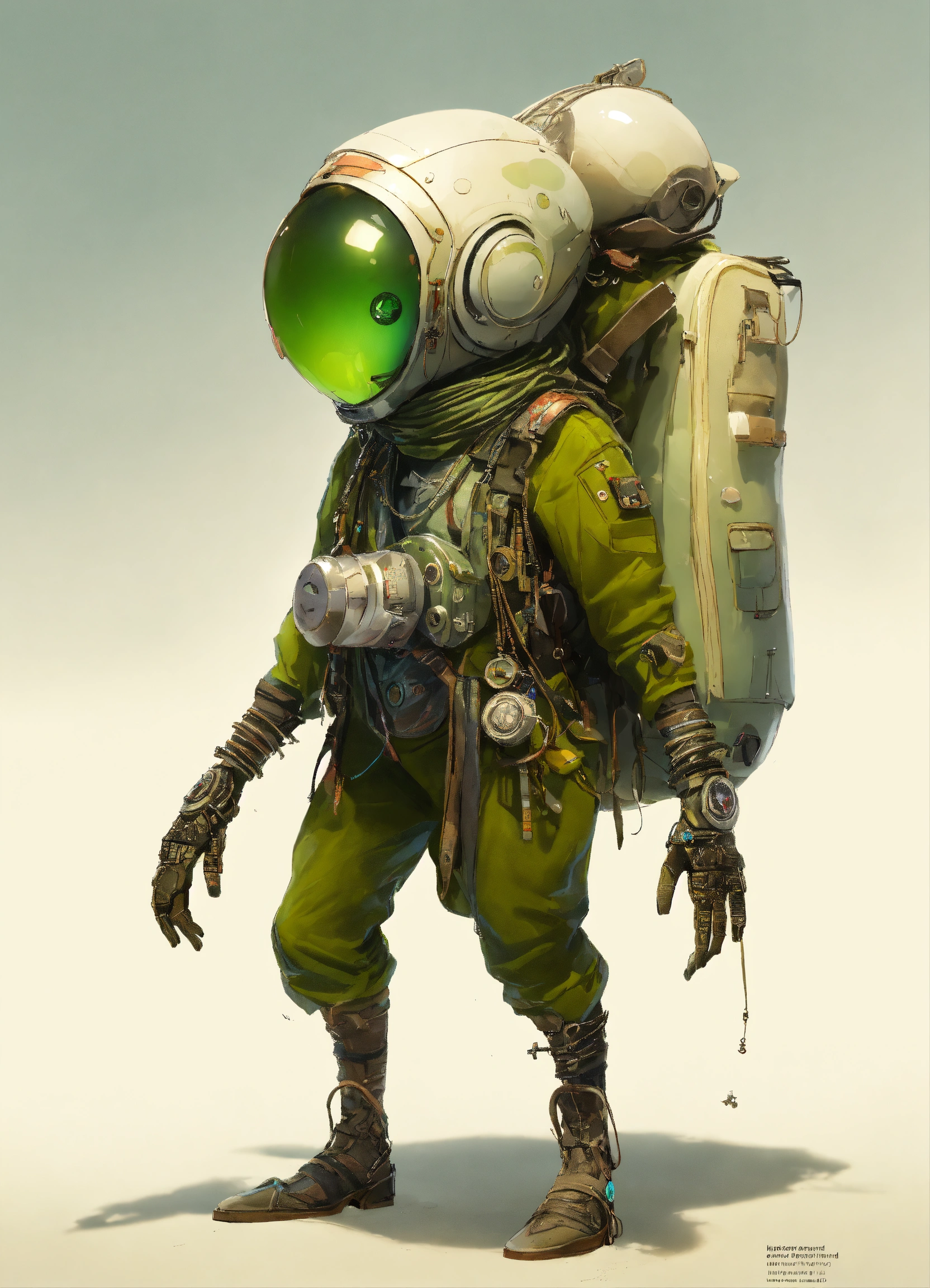 Lexica - A Alien, Hippiestyle with Rastahair, vibrand olive green and ...