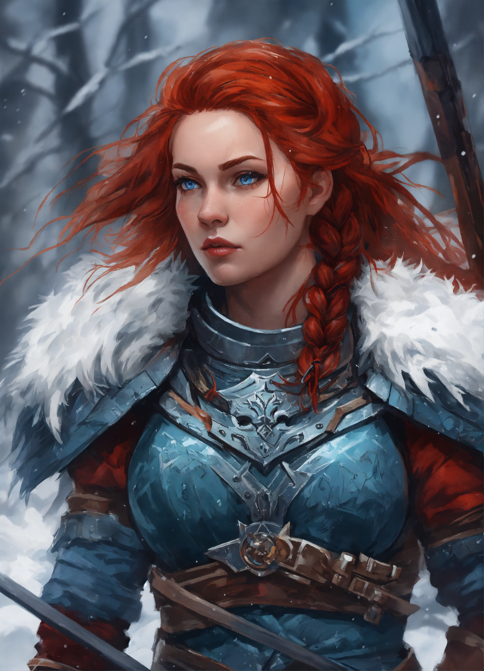 Lexica - A strong rugged woman in intricate armor, highly detailed ...