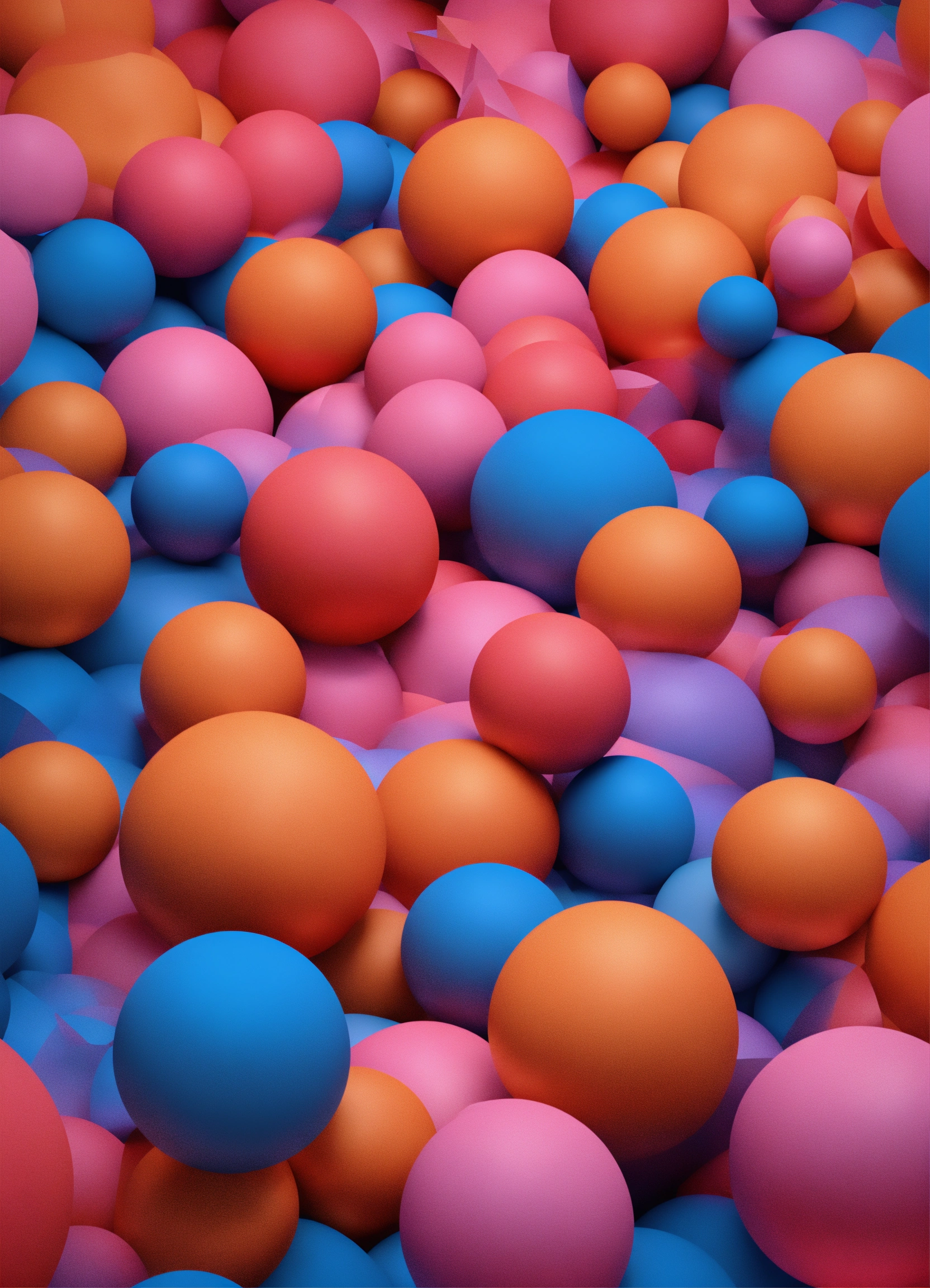 Lexica - 3D Render of abstract geometric forms, round forms, like a ...