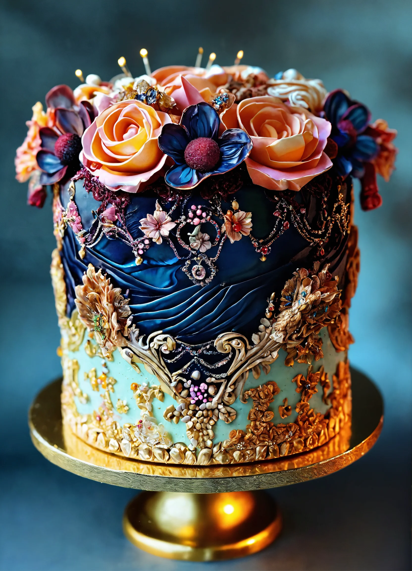 Lexica - Hyper-realistic cake, defies expectations, intricate fondant ...