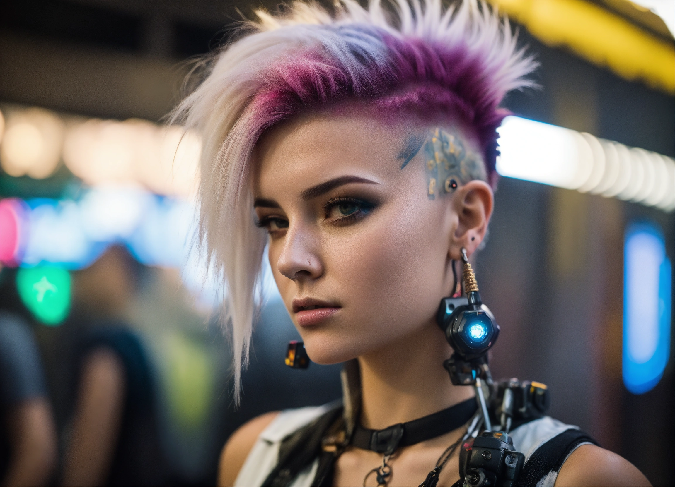 Lexica - 4k photo selfie of 25 year old punk girl looks like a ...