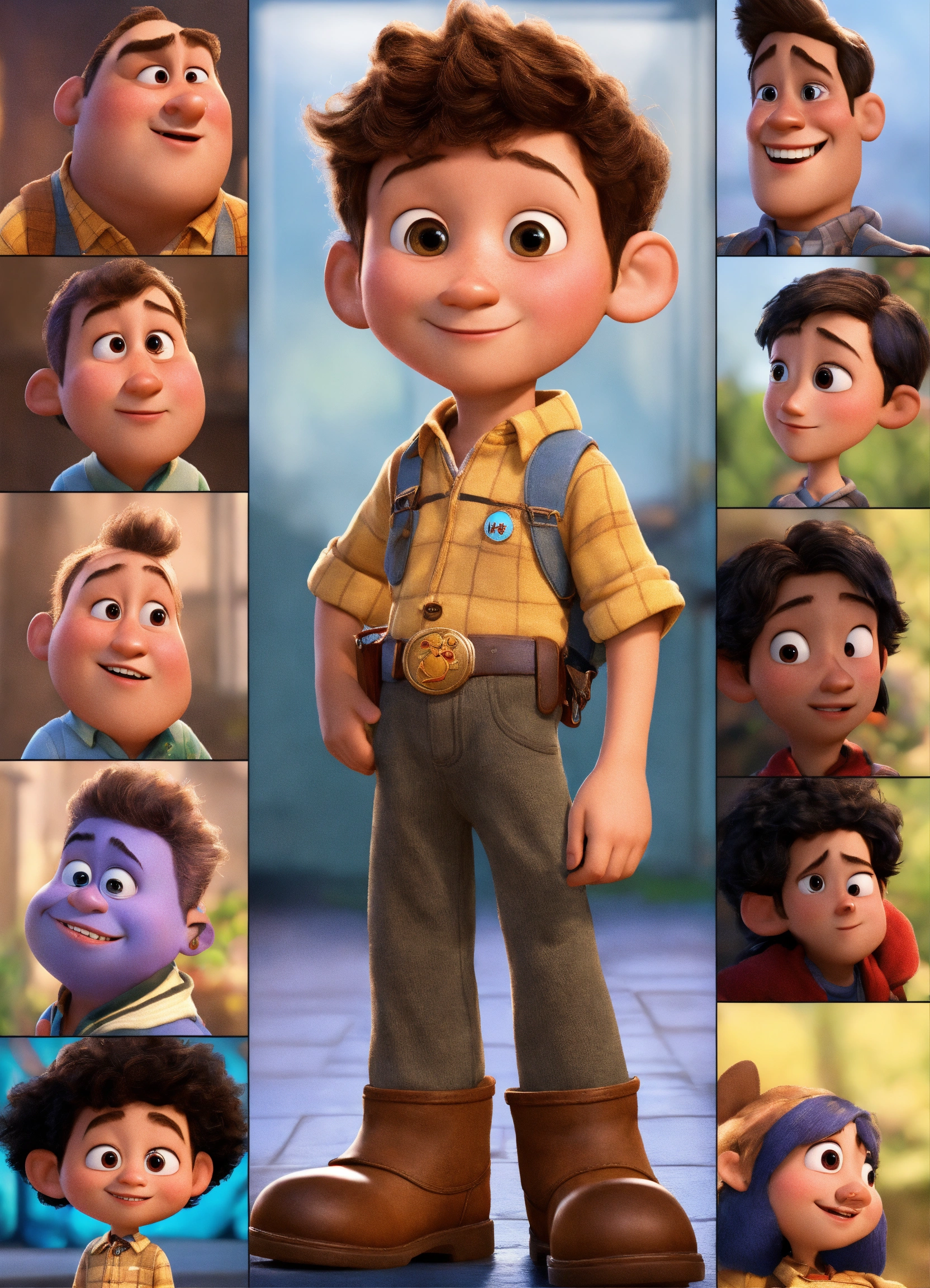 Lexica - Pixar charachters boy