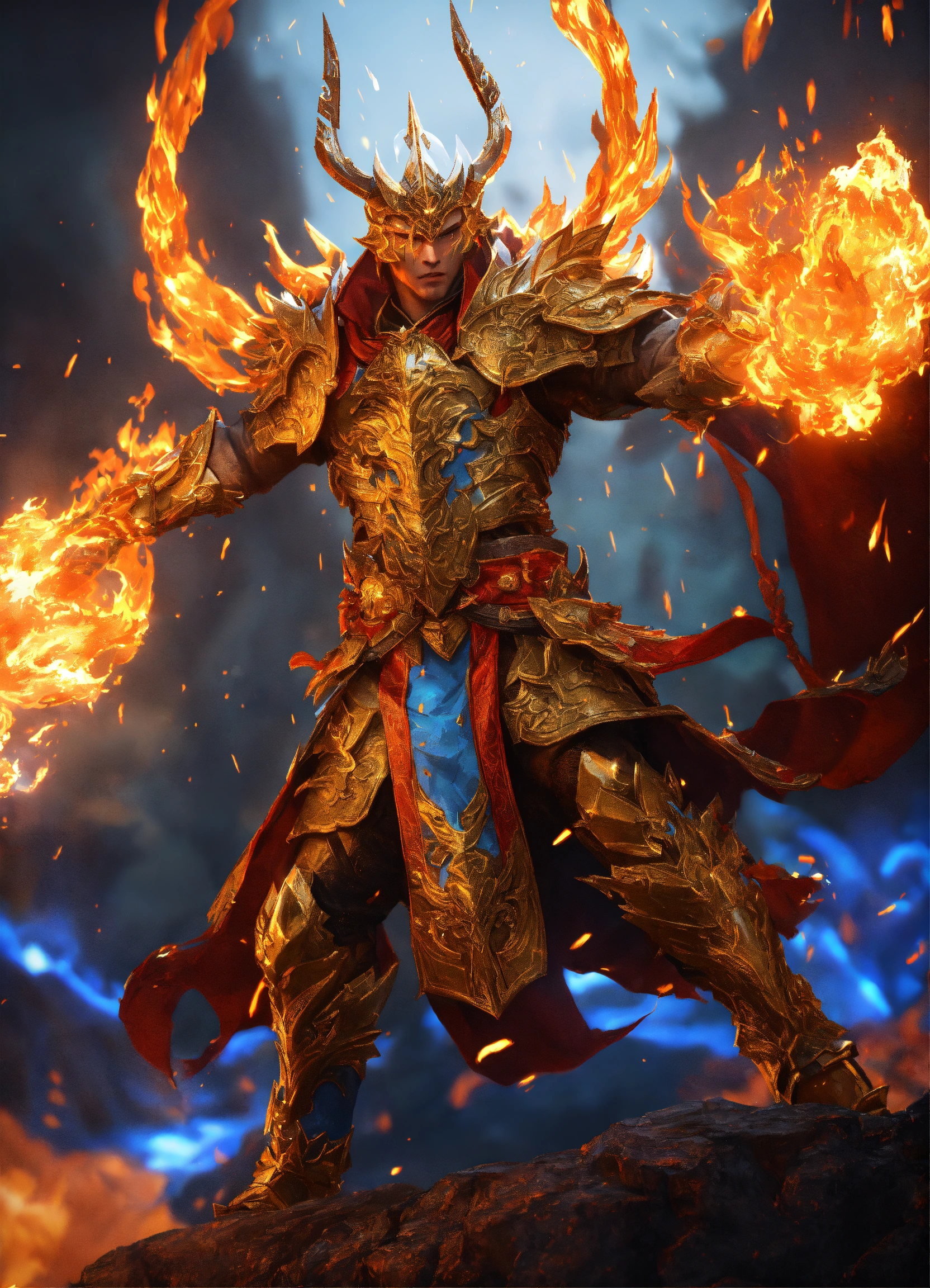 Lexica - "legendary fire god" fighting "legendary lightening god ...