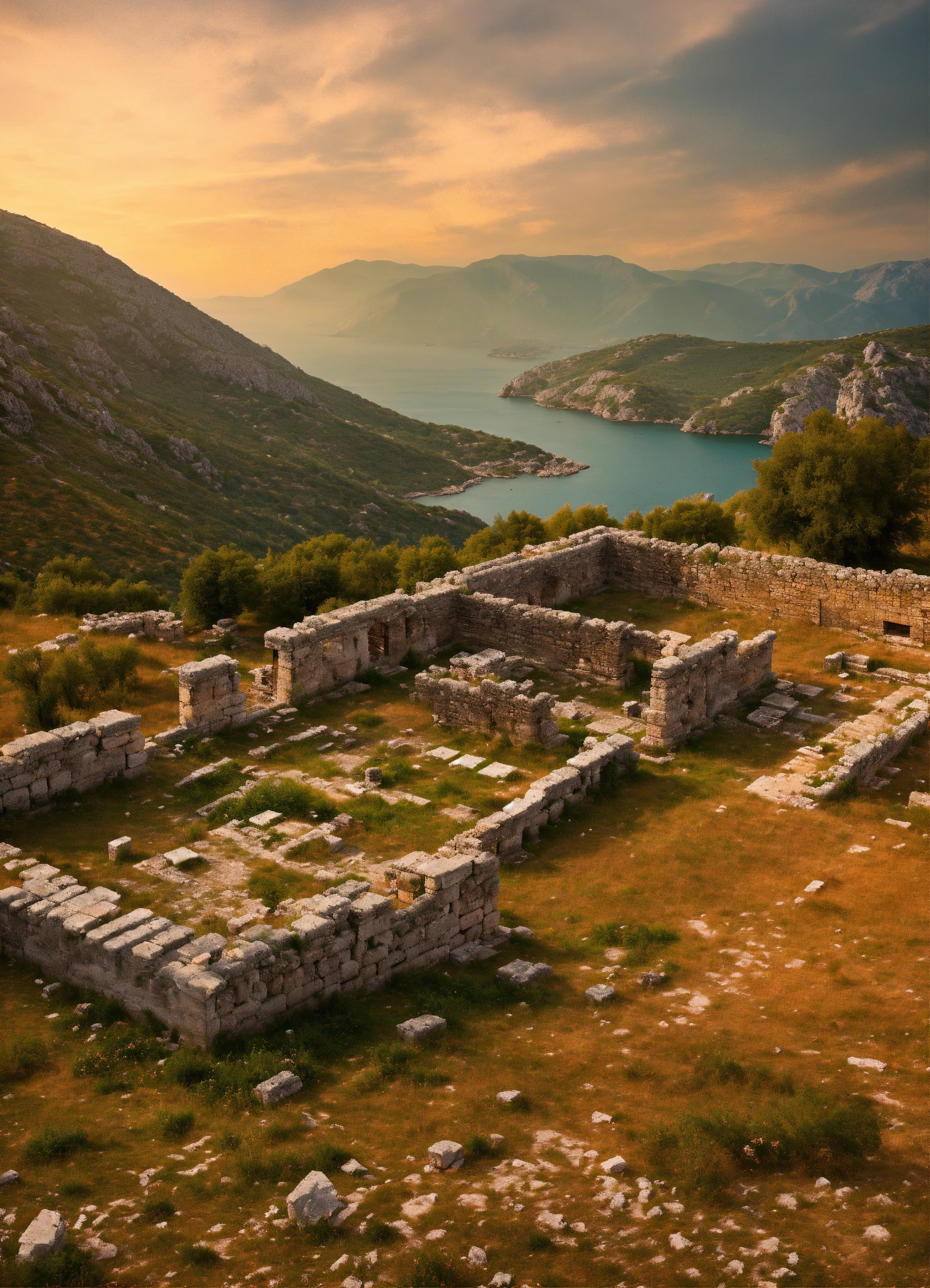Lexica - Greek ruins in a Montenegrin landscape