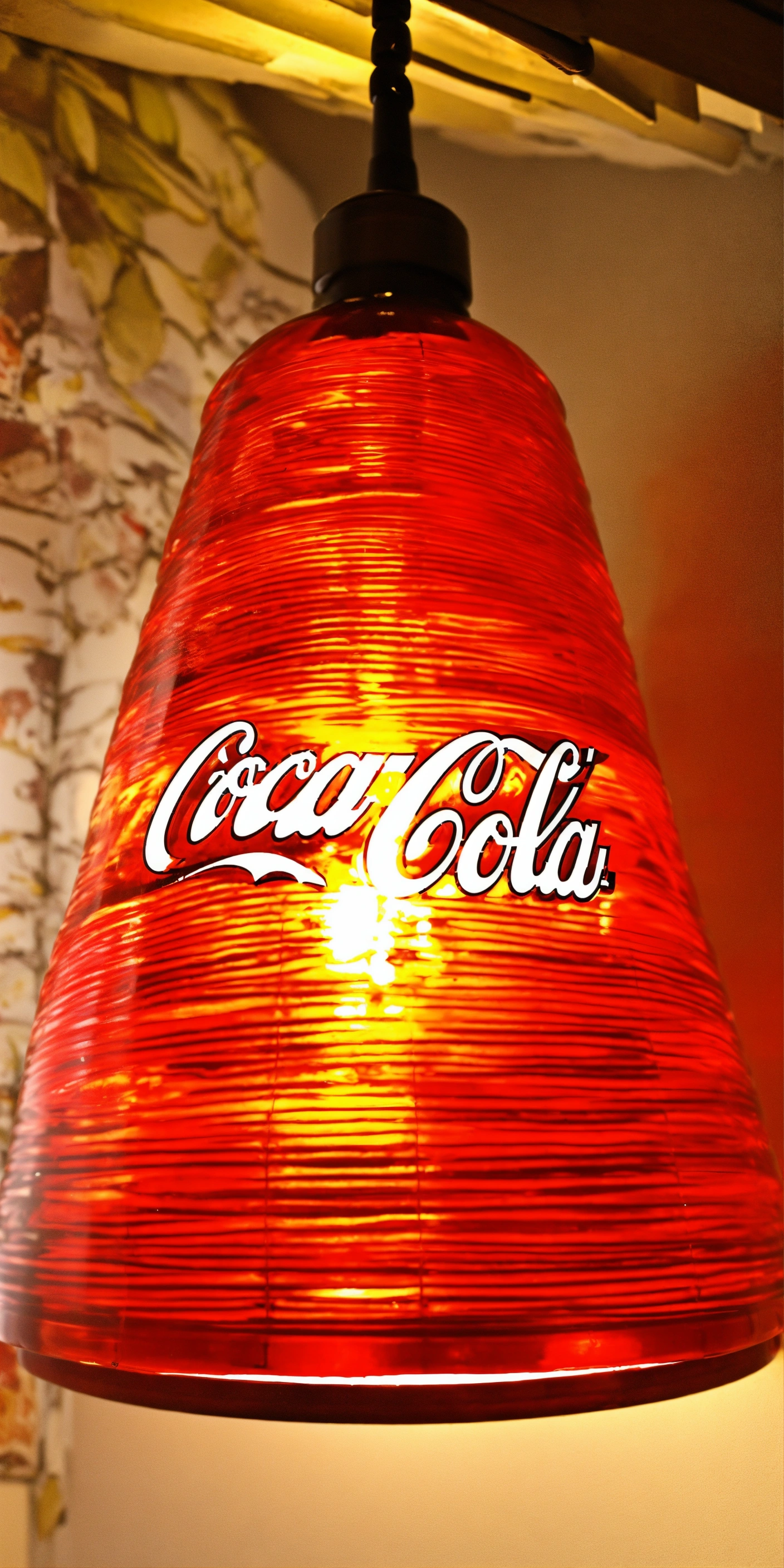 Lexica - Exte "coca cola" A CEILING lamp made from SEVERAL recycled ...
