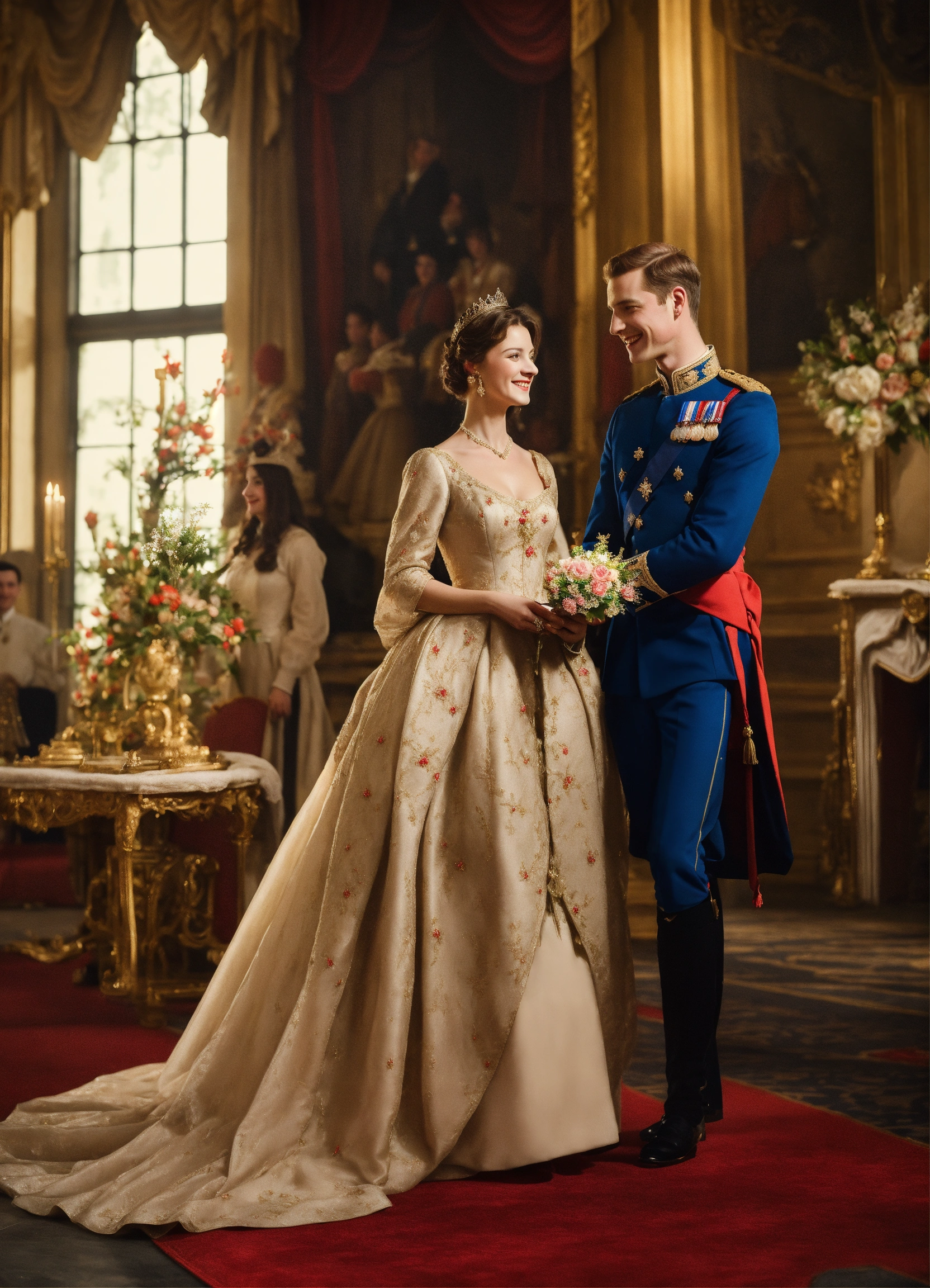 Lexica - Young cheerful and beautiful countess wearing dress and ...