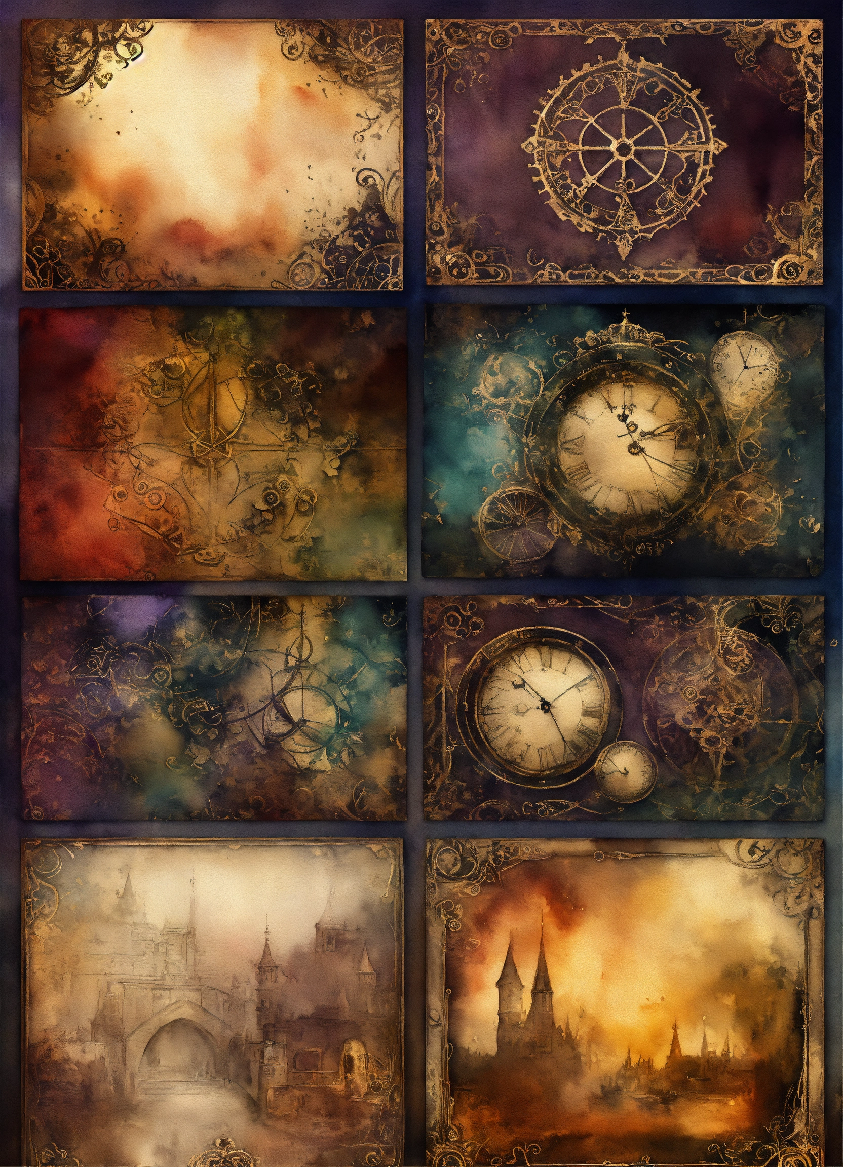 Lexica - "Design intricate watercolor backgrounds inspired by the ...