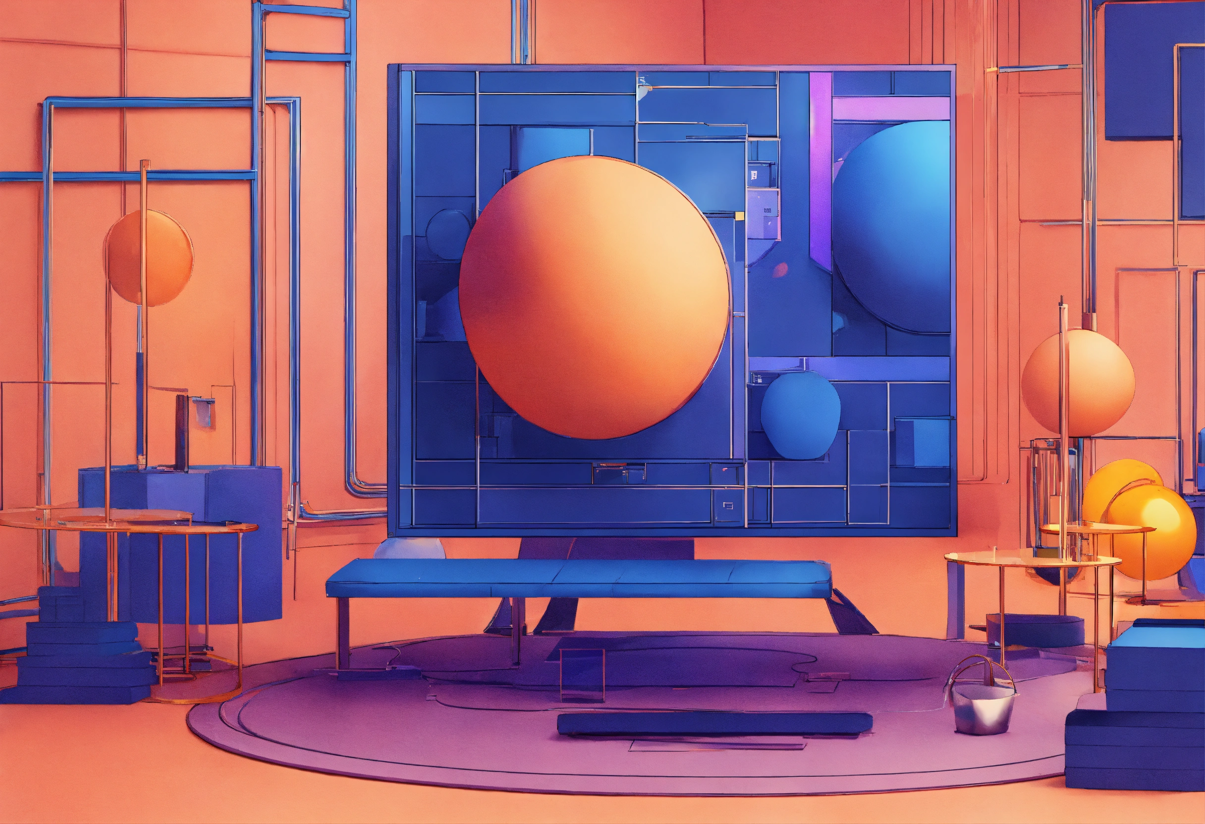 Lexica - Metaverse platform blue palette