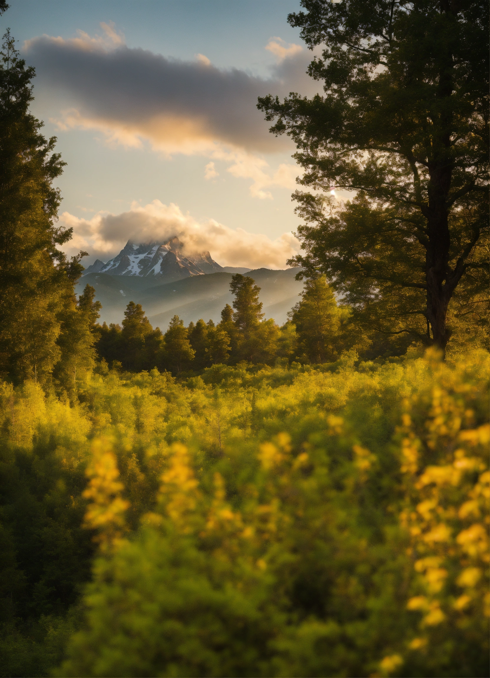 Lexica - A plot of horizontal land with stunning natural scenery in the ...