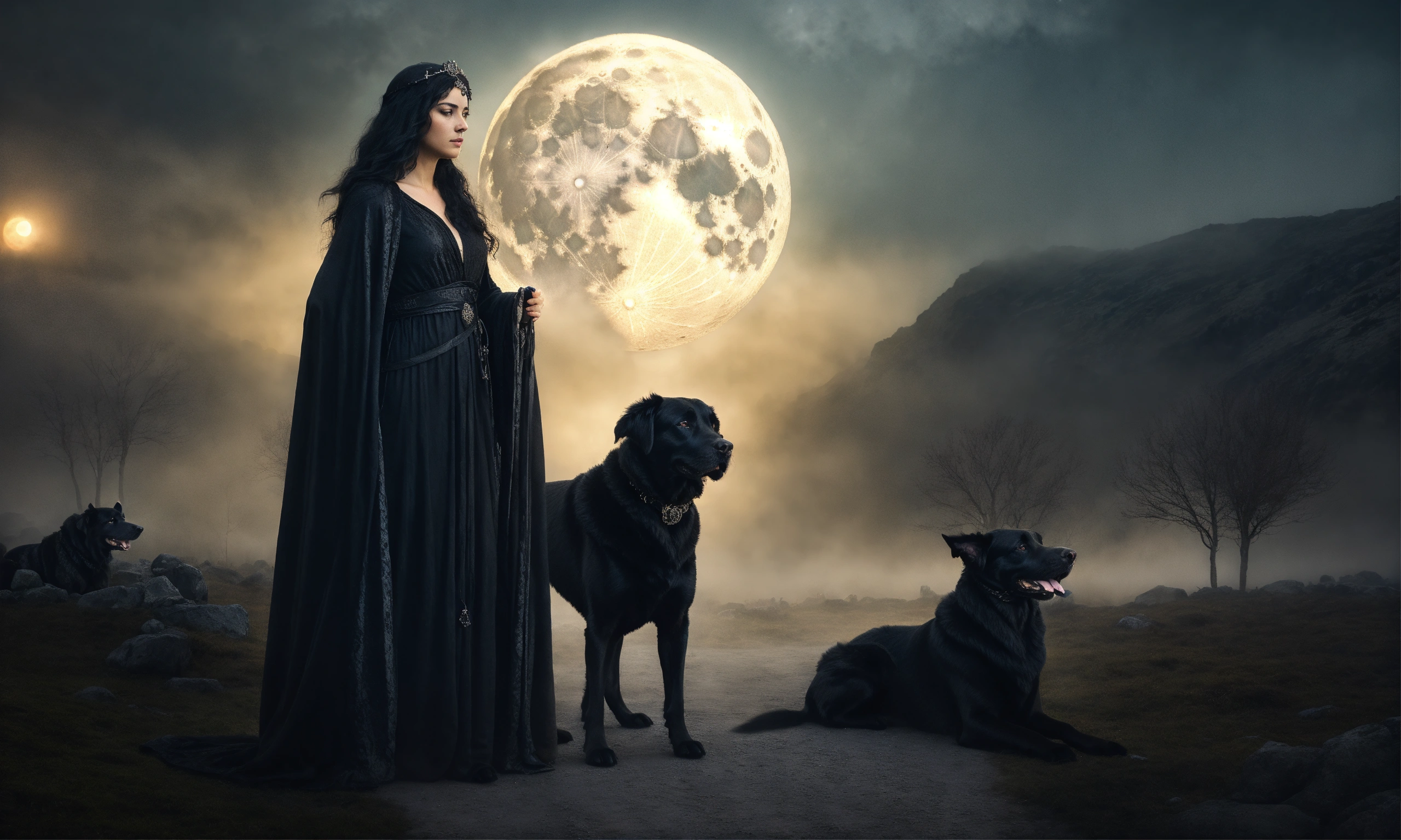 Lexica - Cinematic, greek mythology, goddess Hecate at the crossroads ...