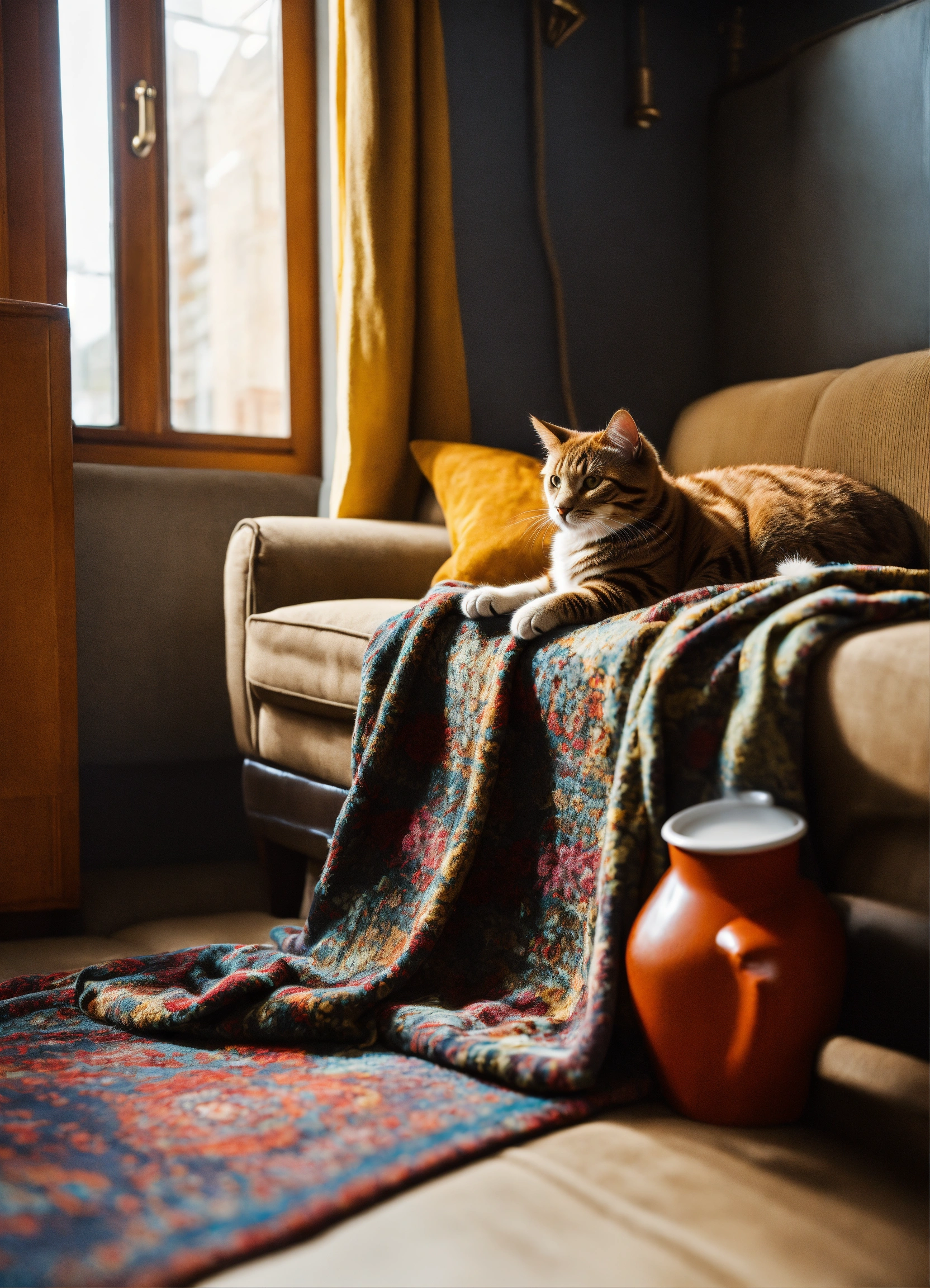Lexica - SOFA Lumpy BLANKET IN FRONT OF THE SOFA SMALL TABLE ON THE ...