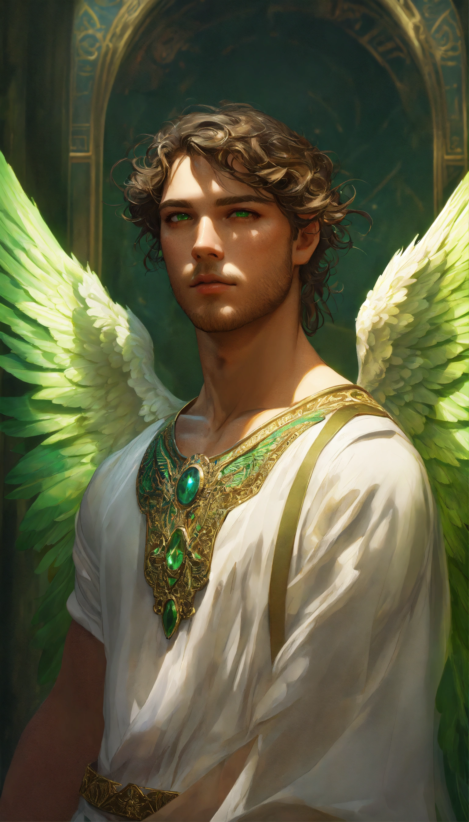 Lexica - Male angel, wings, intricate, headshot, highly detailed ...