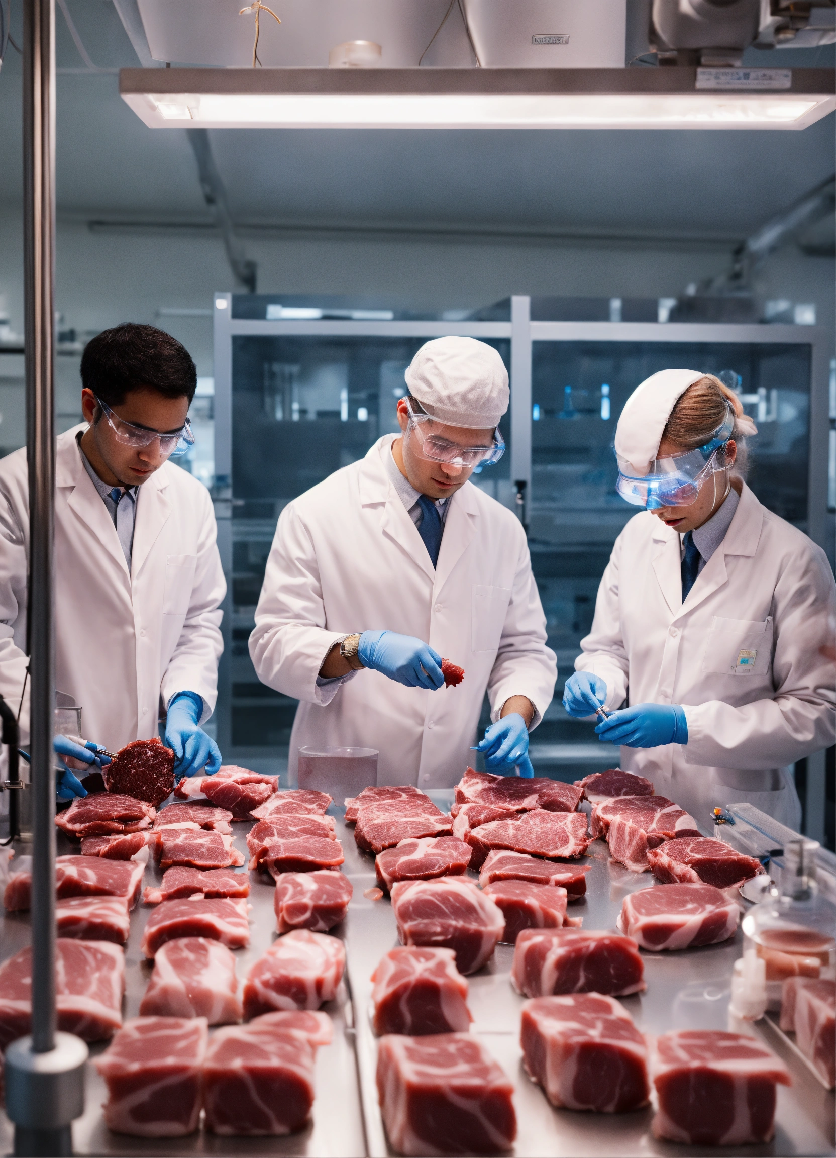Lexica - Group of diverse scientists wearing lab coats working on a ...