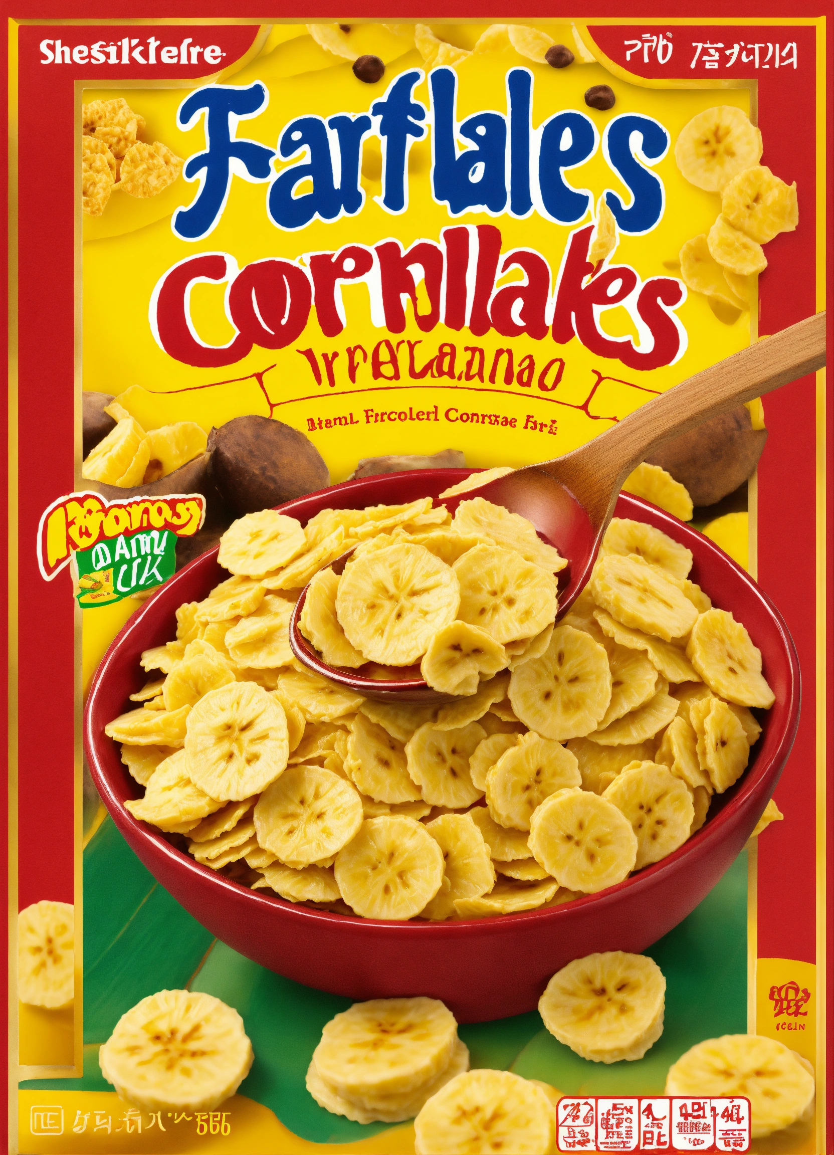 Lexica - Cornflakes box banana flavored