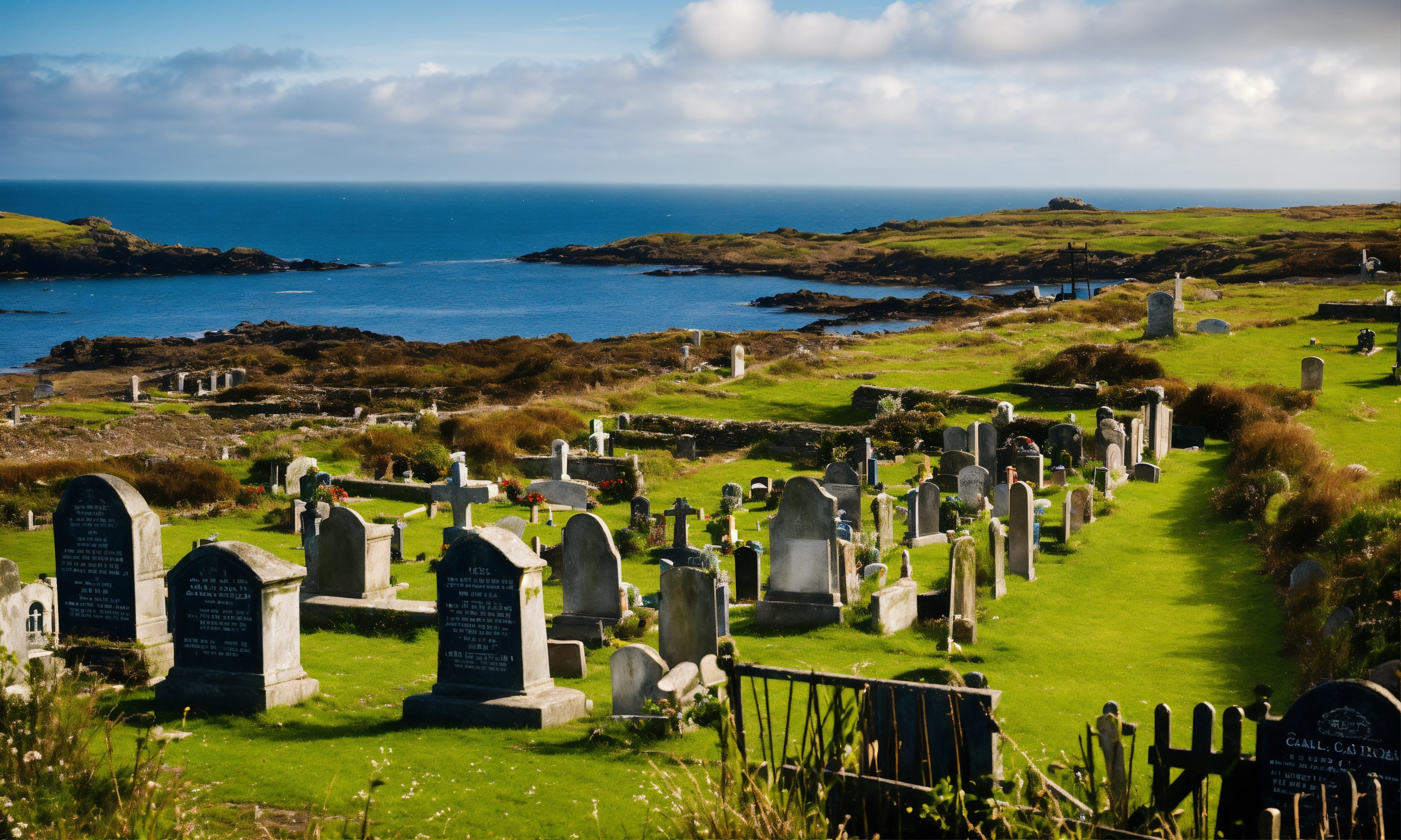 Lexica - 1860's coastal village, irish, poor area, graveyard
