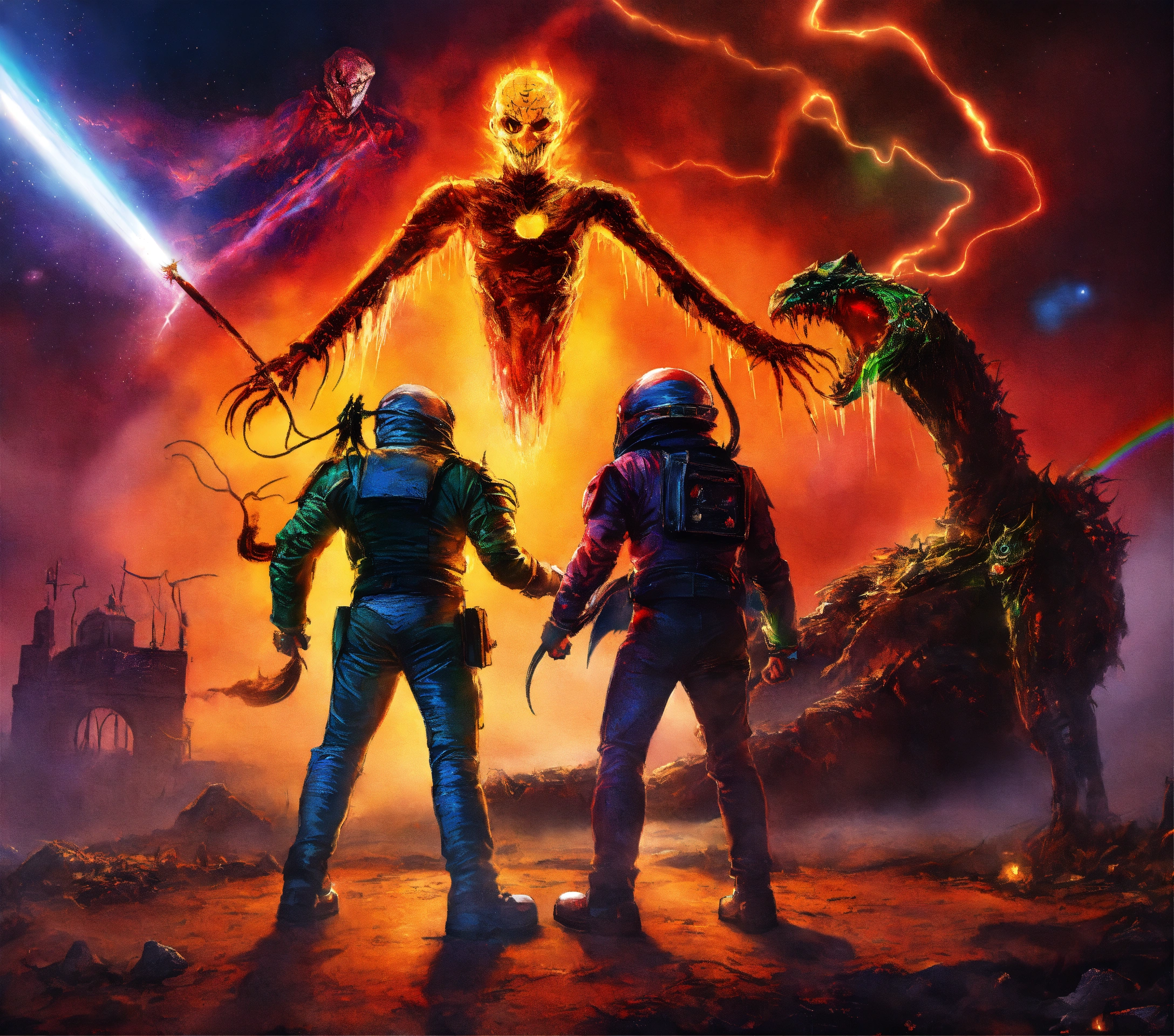 Lexica - Nightmare on elm st freddie vs Jason outer space god claws ...