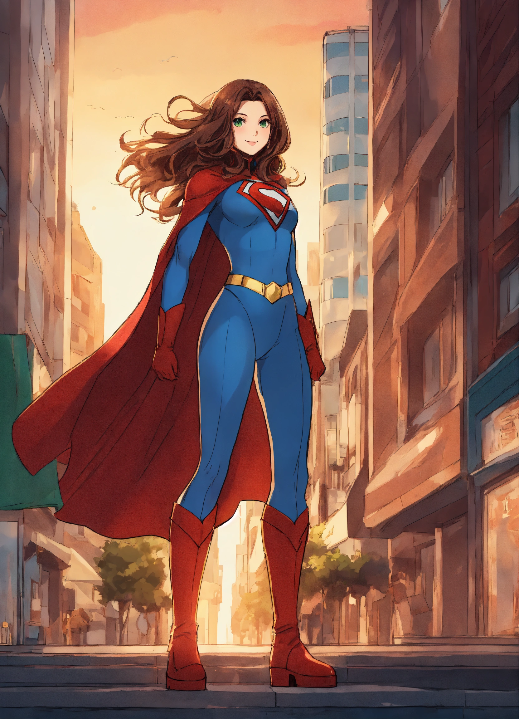 Lexica - Full body of a young female super hero in her 20s. She has ...