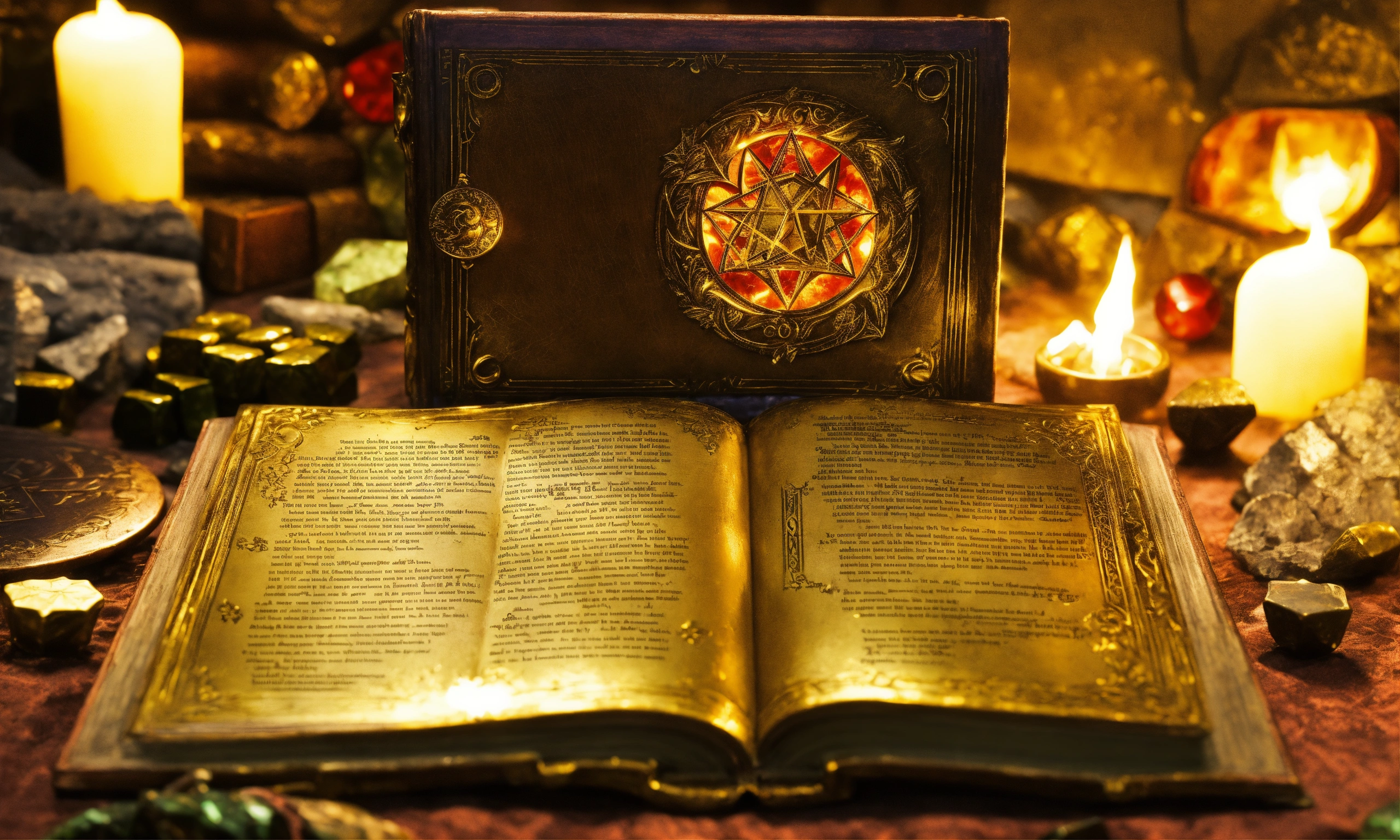 Lexica - Frame, old magic book, fantasy, magic, gold, magic the ...