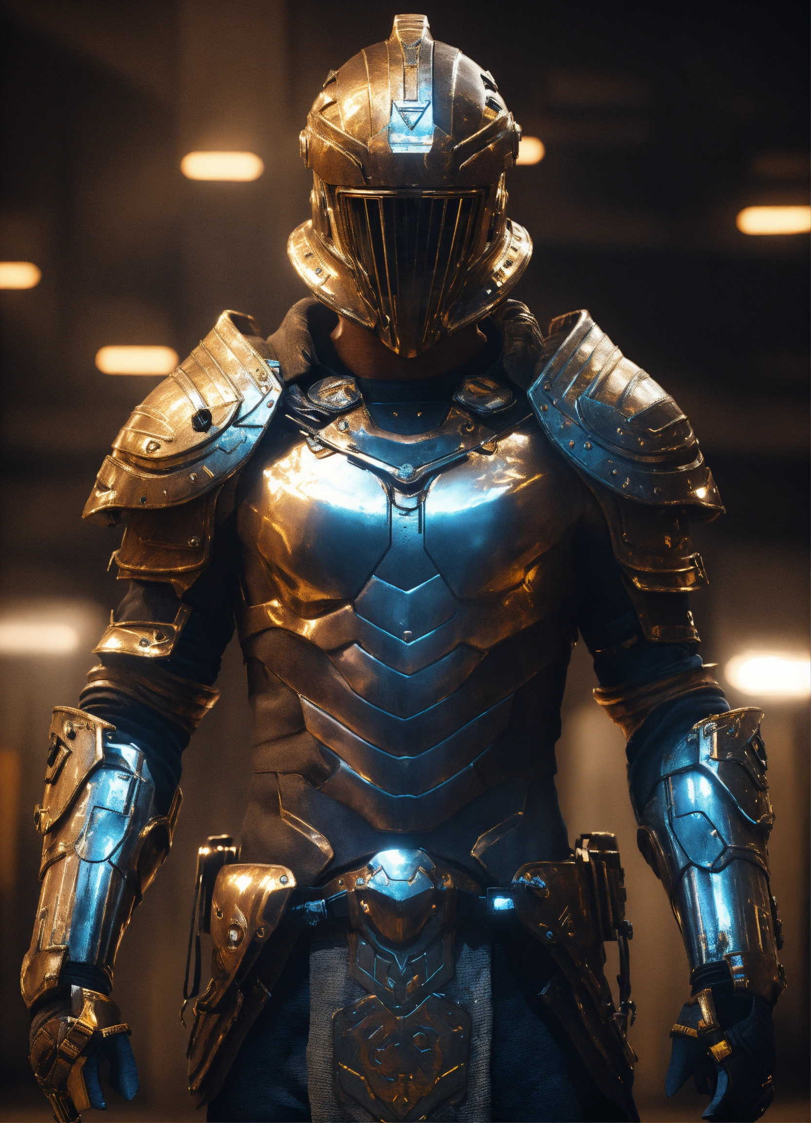 Lexica - Full body of a sci fi gladiator, male, slender body ...