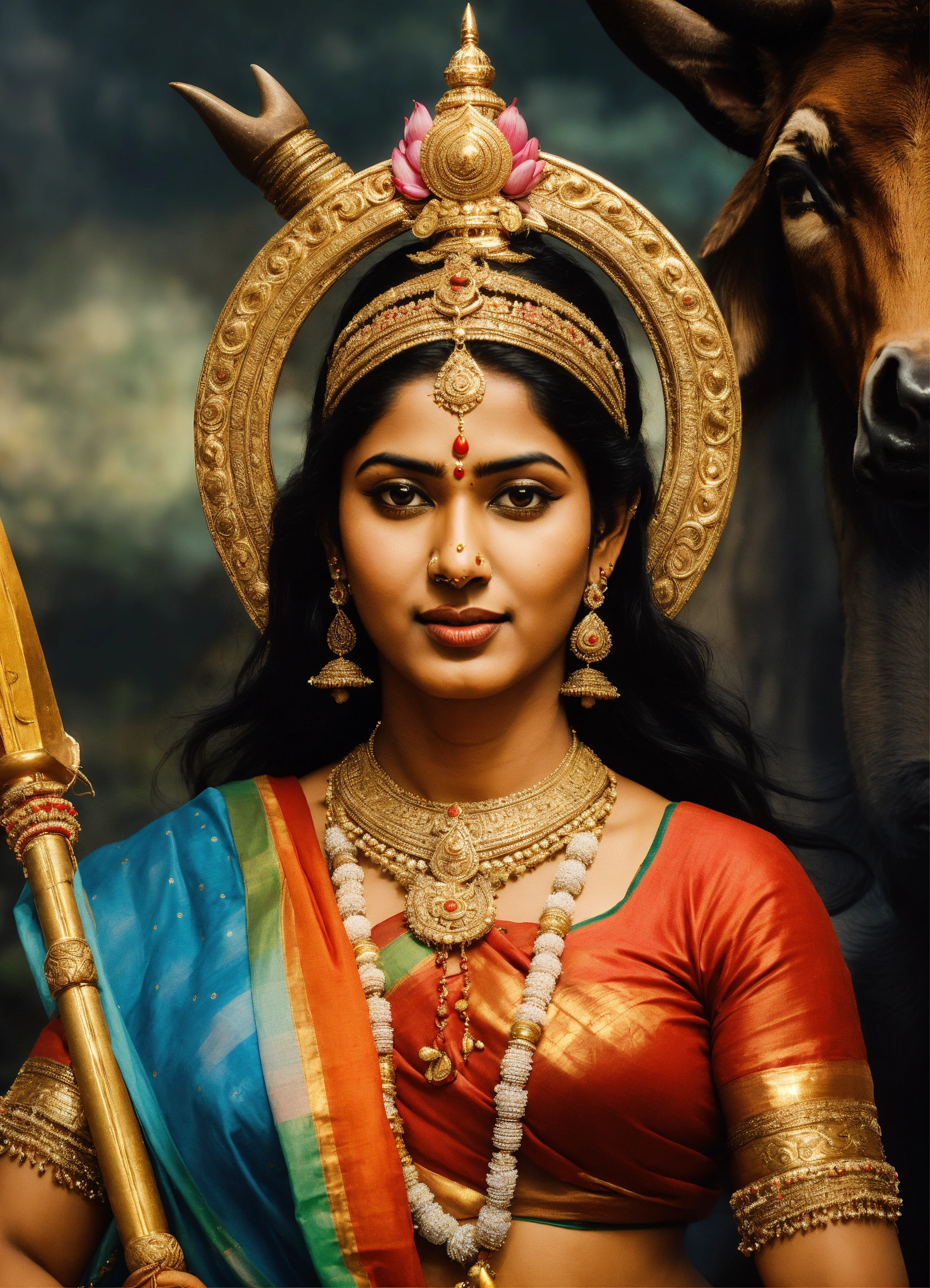Lexica - A hyper realistic photograph of a south indian, hindu woman as ...