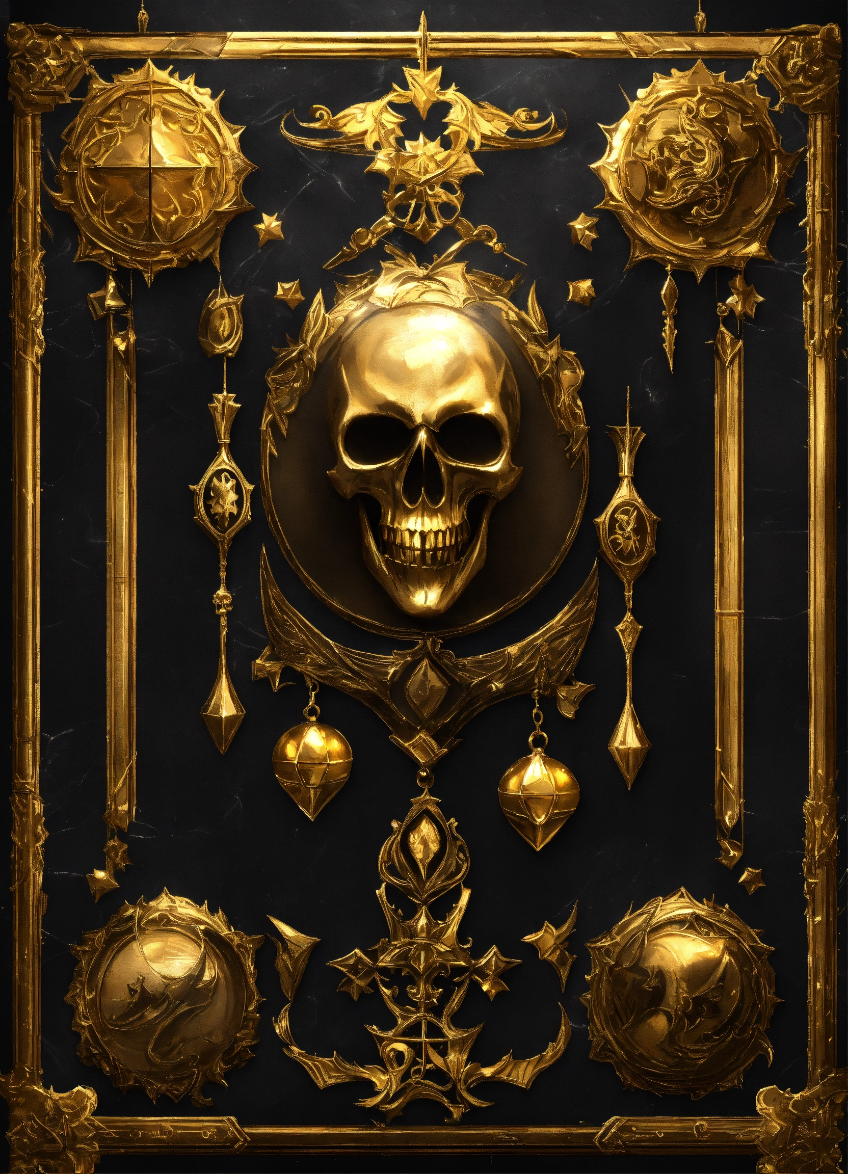 Lexica - Umpty gothic game ui design, template, empty, the elder ...