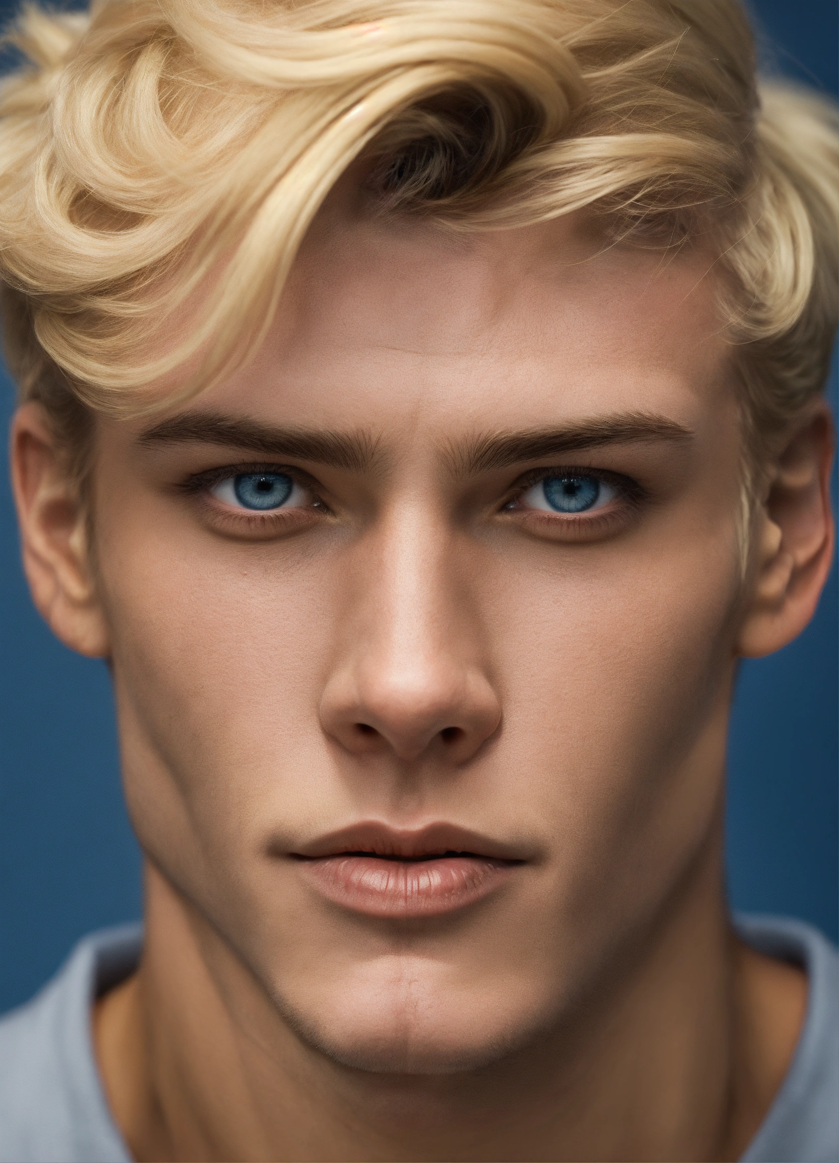 Lexica - A perfect strong aryan man, epic, majestic, blonde, blue eyes ...