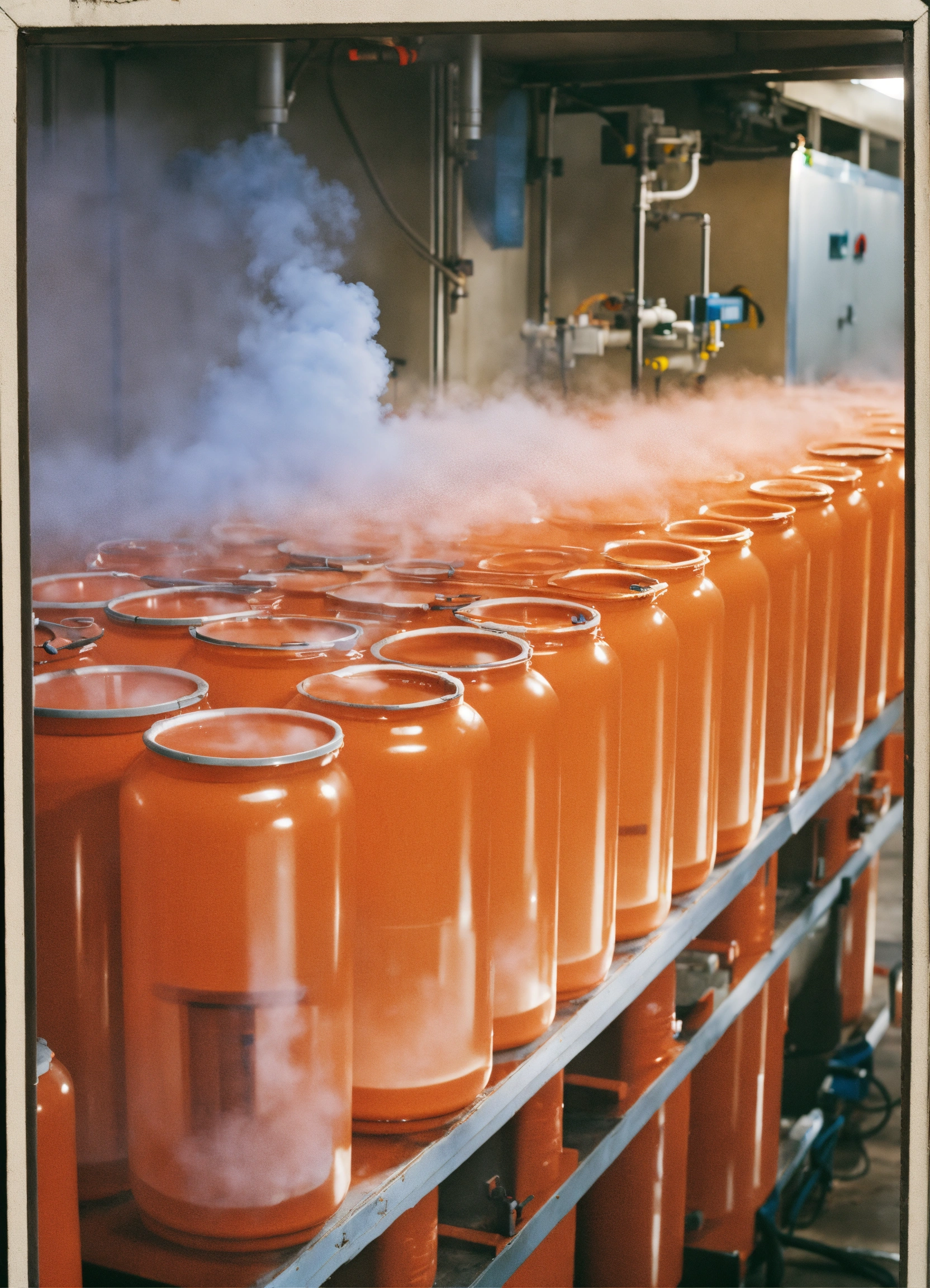 Lexica - Picture fomr a cell-bank removing trys from liquid nitrogen ...
